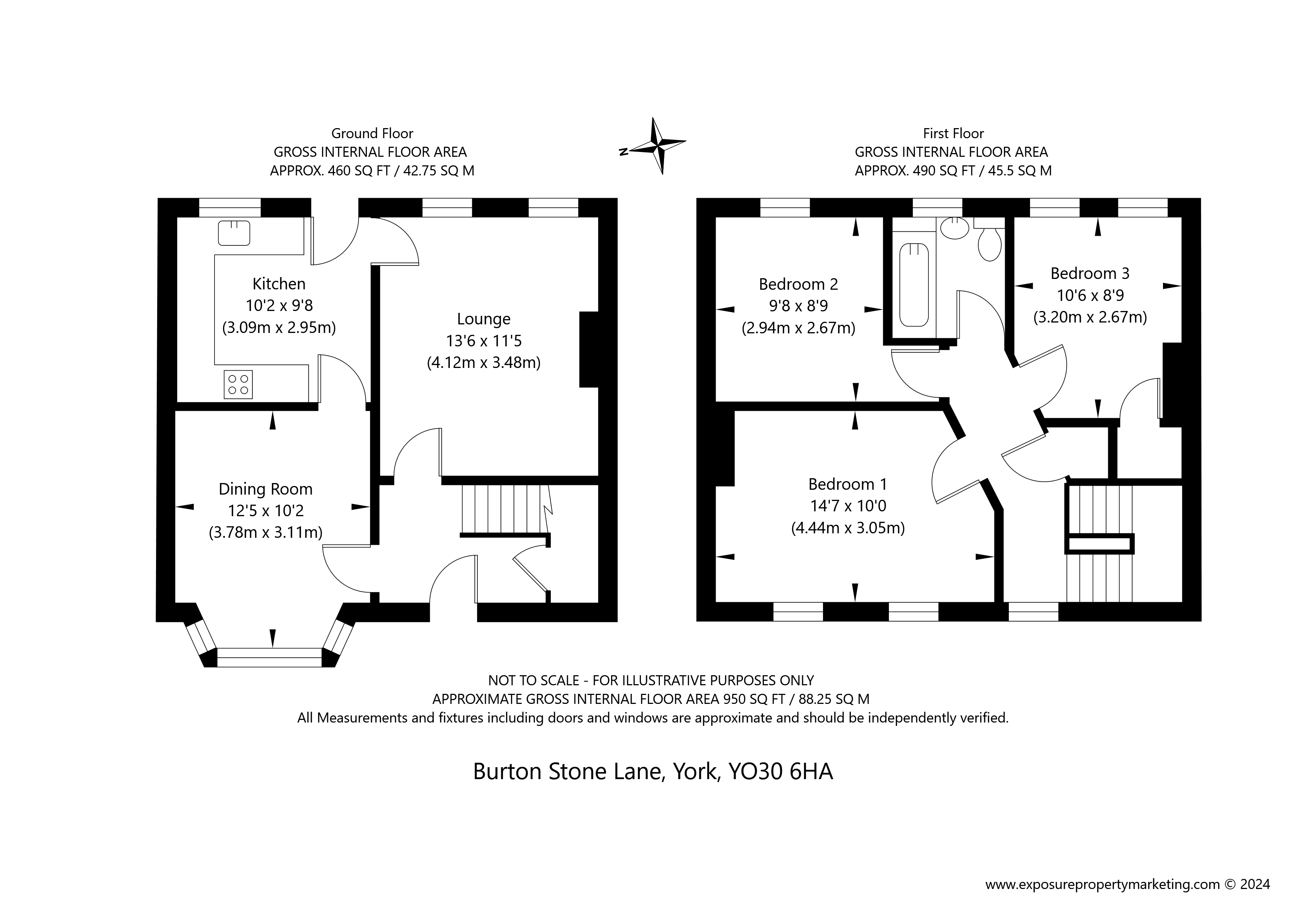 Burton Stone Lane, York, North Yorkshire YO30, 3 bedroom terraced house ...