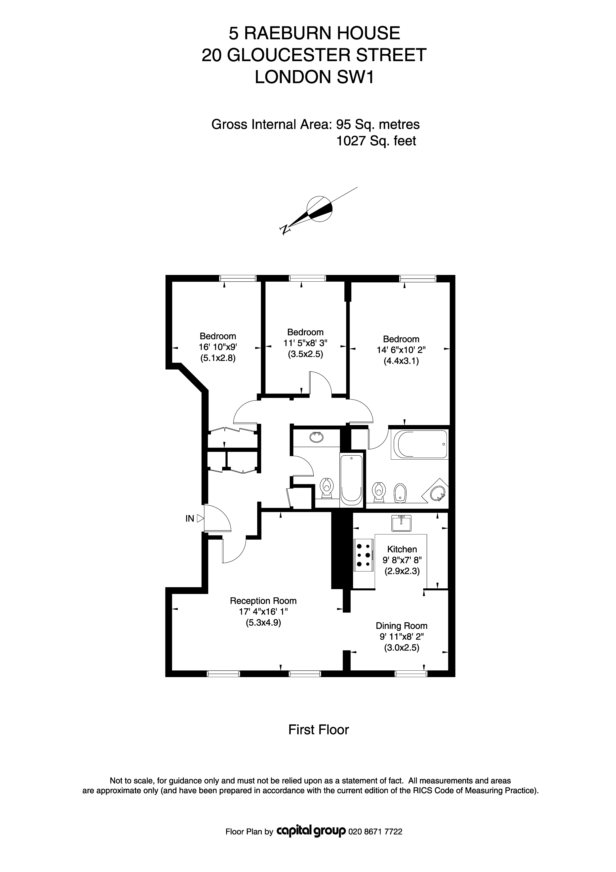 Free property report Flat 5, Raeburn House, 20 Gloucester Street ...