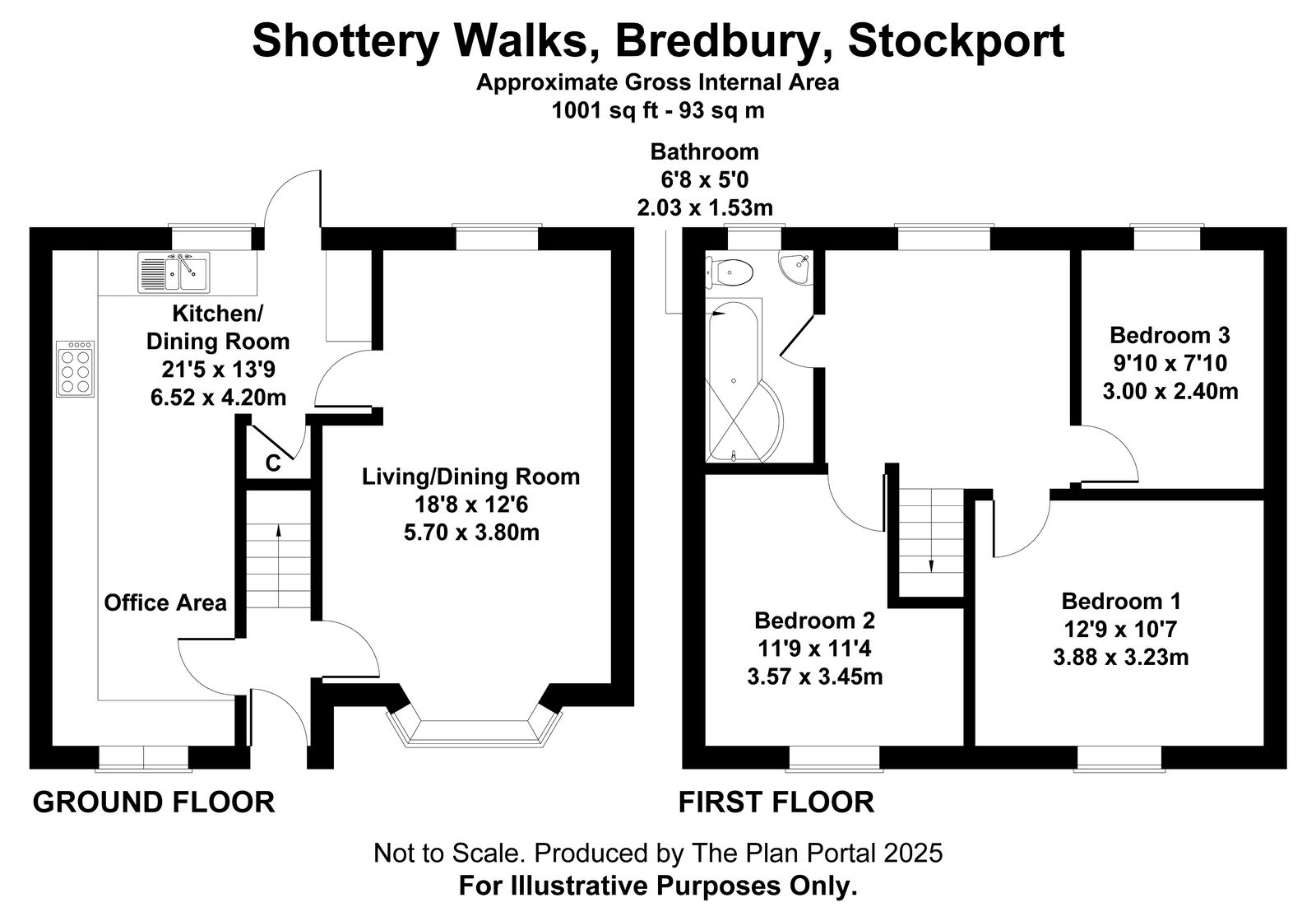Shottery Walks, Bredbury, Stockport SK6, 3 bedroom terraced house for ...