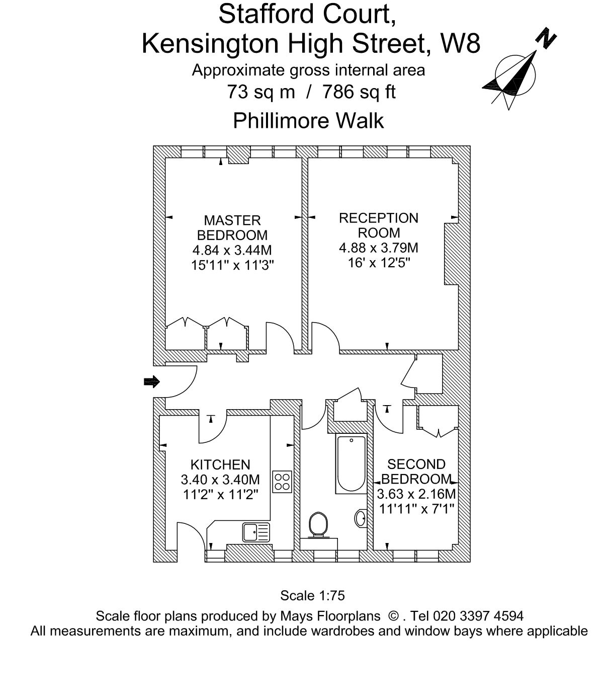 Stafford Court, Kensington High Street, Kensington, London W8, 2 ...
