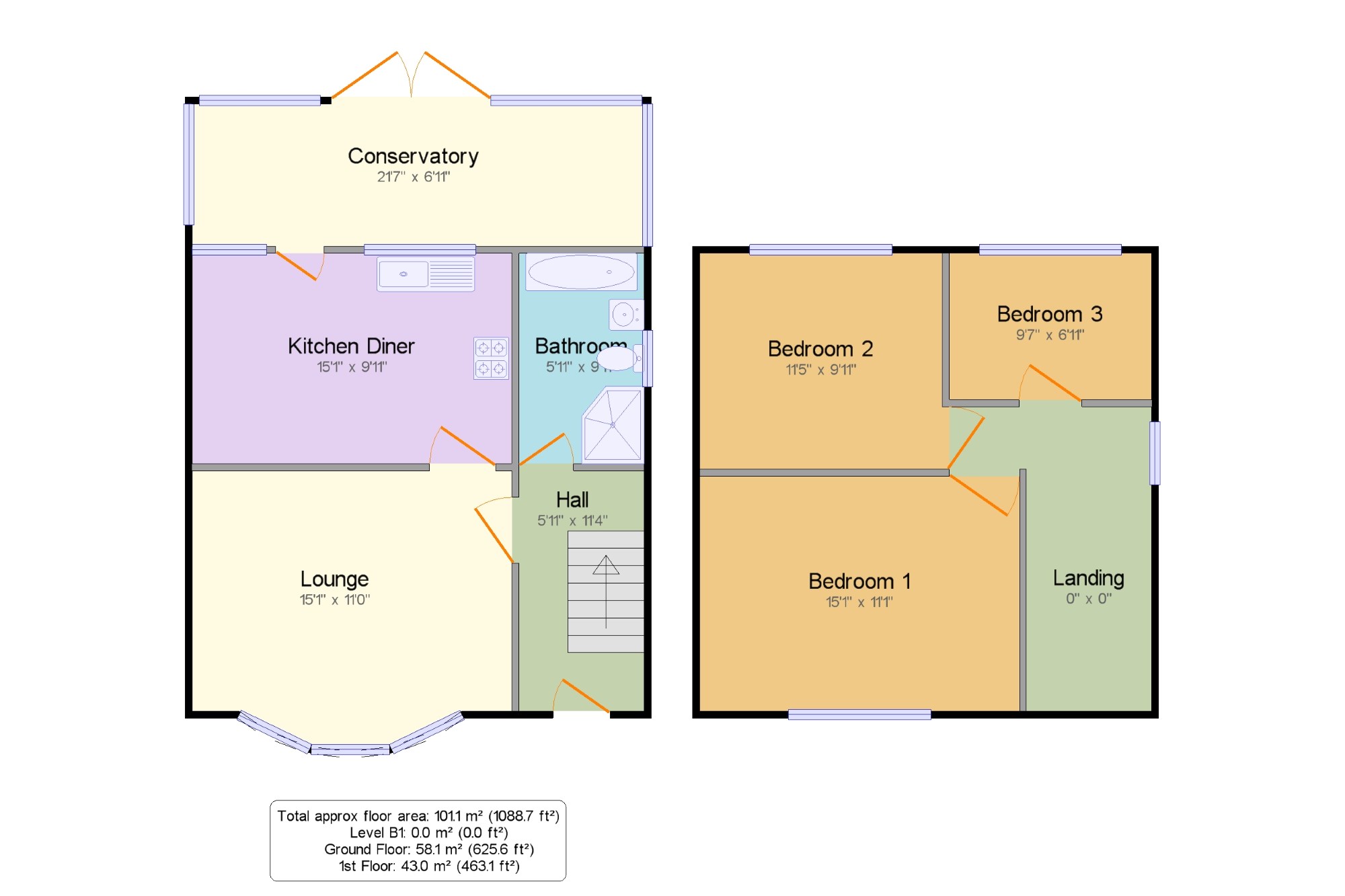 Free property report 66, Conway Crescent, Carlton, Nottingham, NG4 2PZ ...