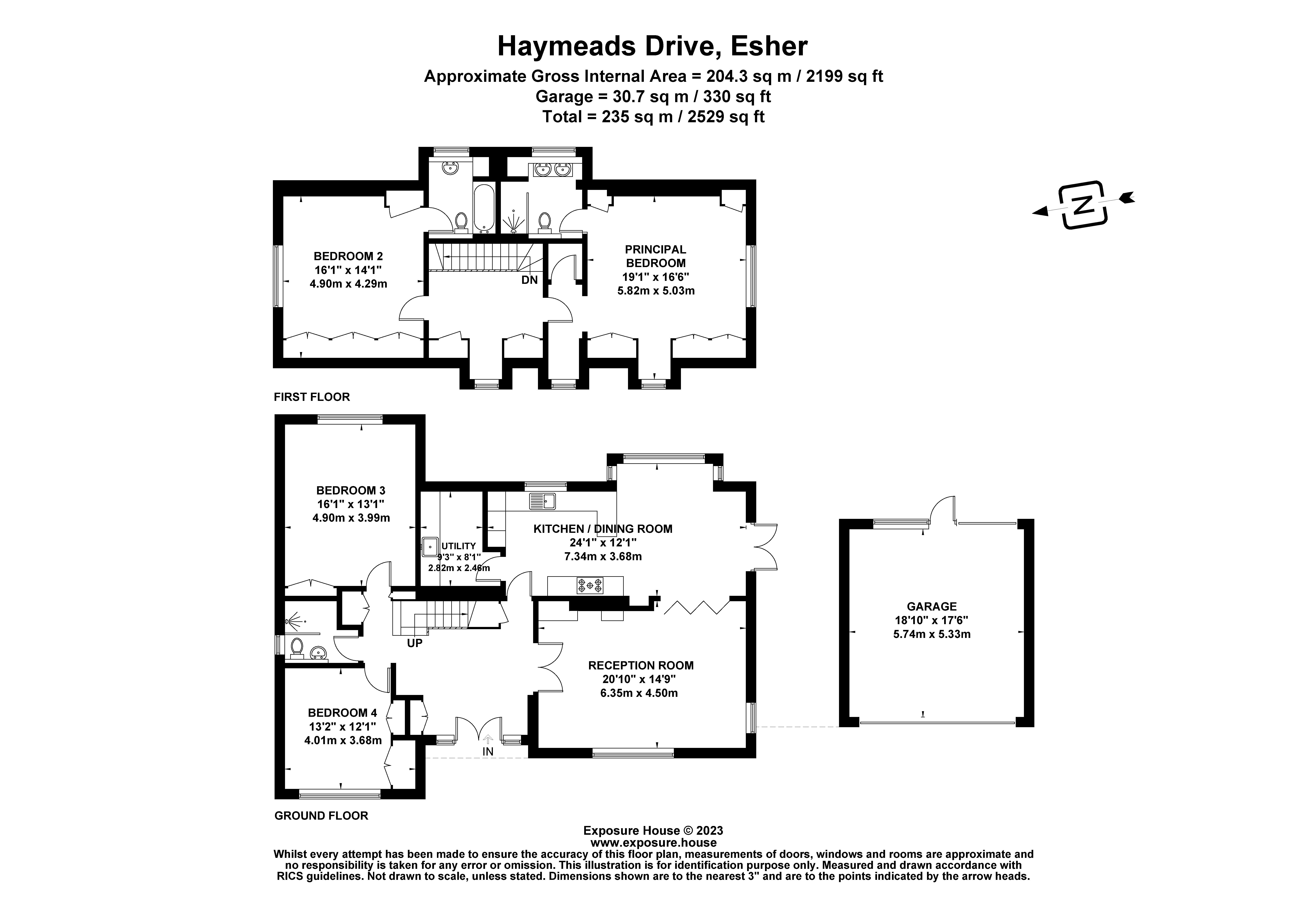 Haymeads Drive, Esher, Surrey KT10, 4 bedroom detached house for sale ...