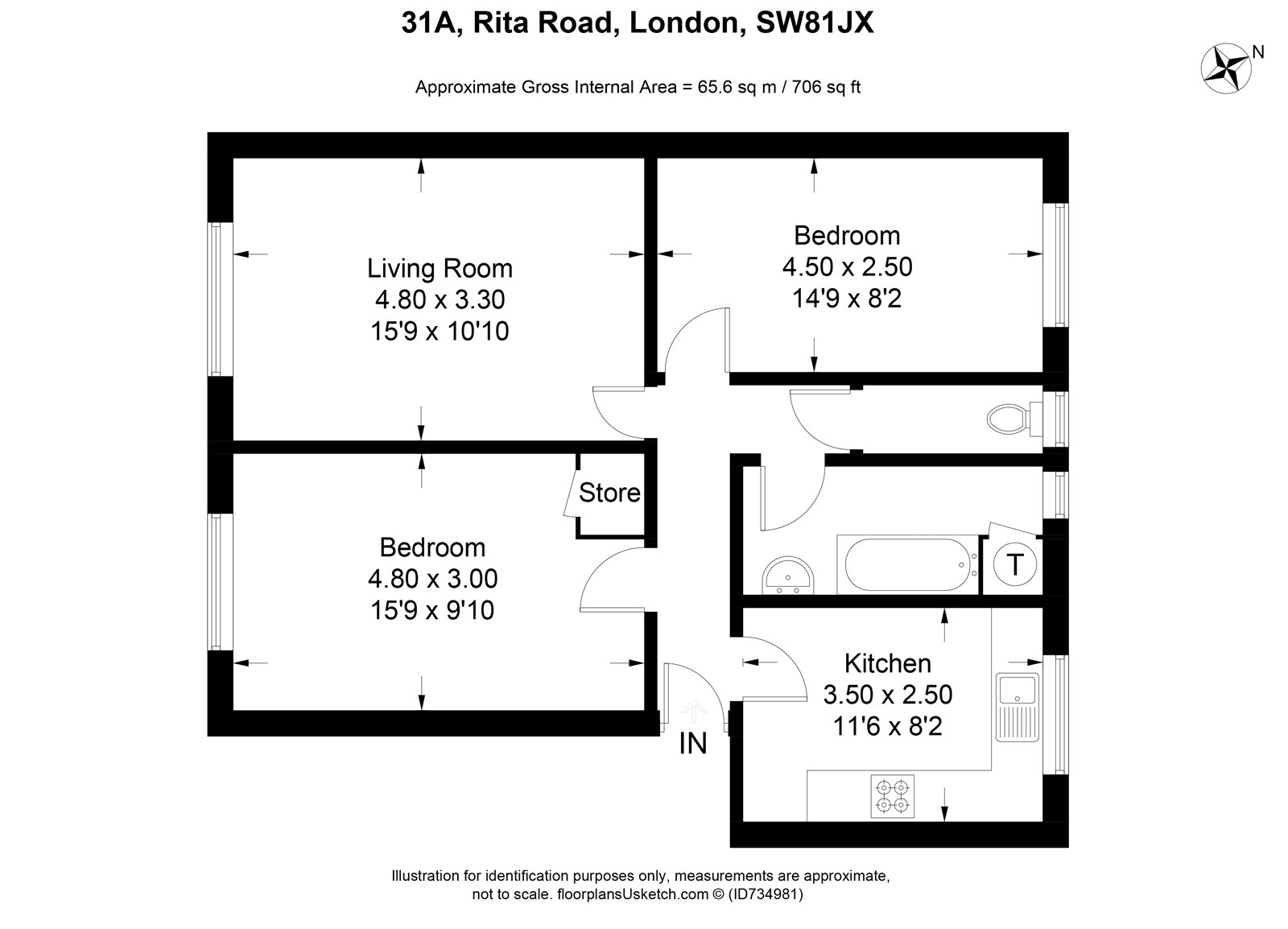 Free property report 31a, Rita Road, London, SW8 1JX - Chimnie