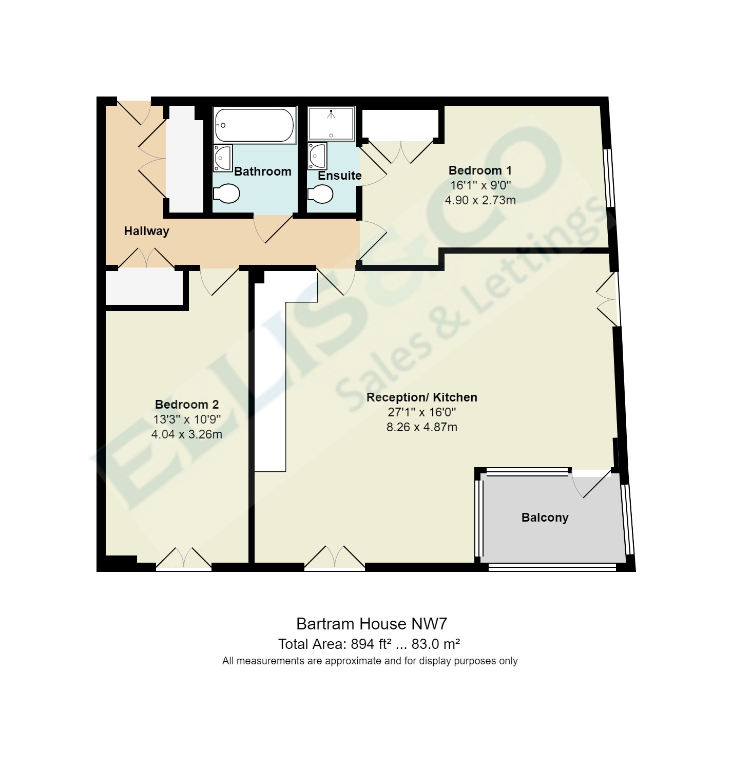 Free property report Flat 46, Bartram House, 10, Maurice Browne Avenue ...