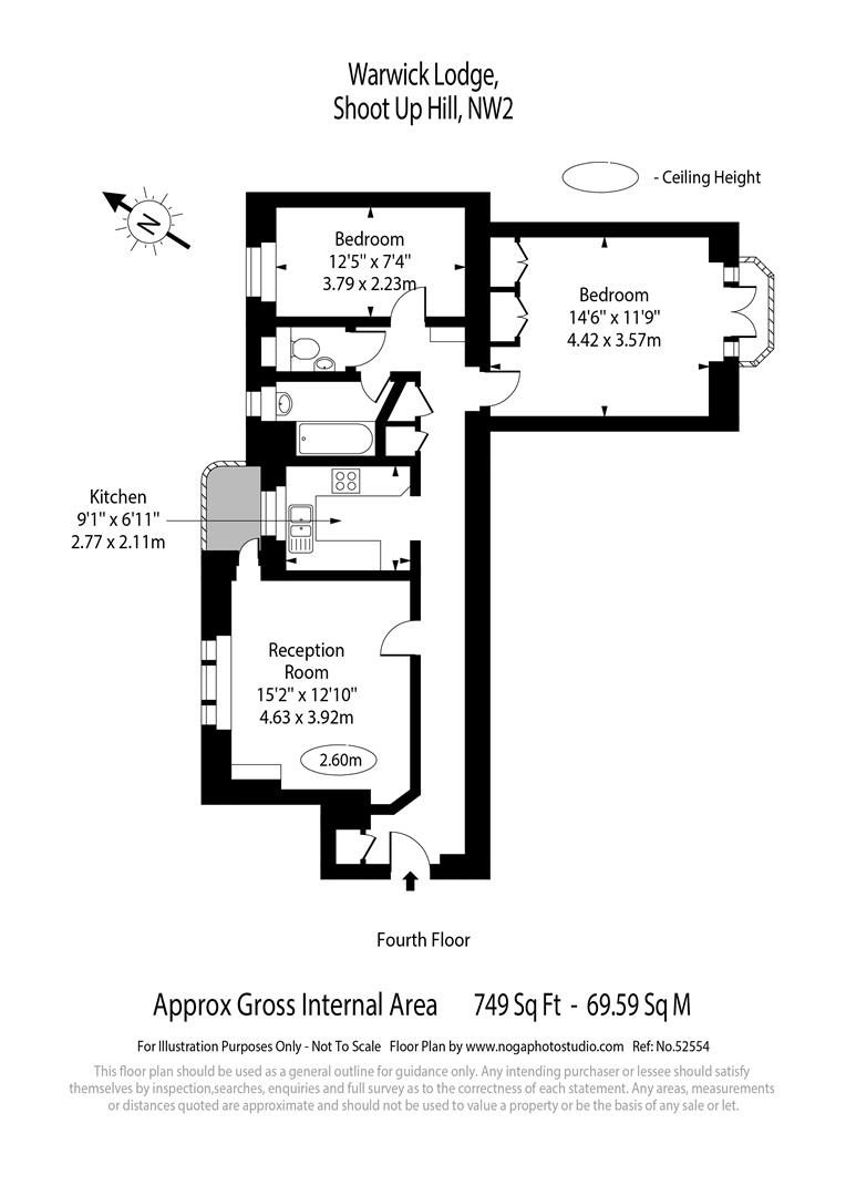 Warwick Lodge, Shoot Up Hill, London NW2, 2 bedroom flat for sale ...