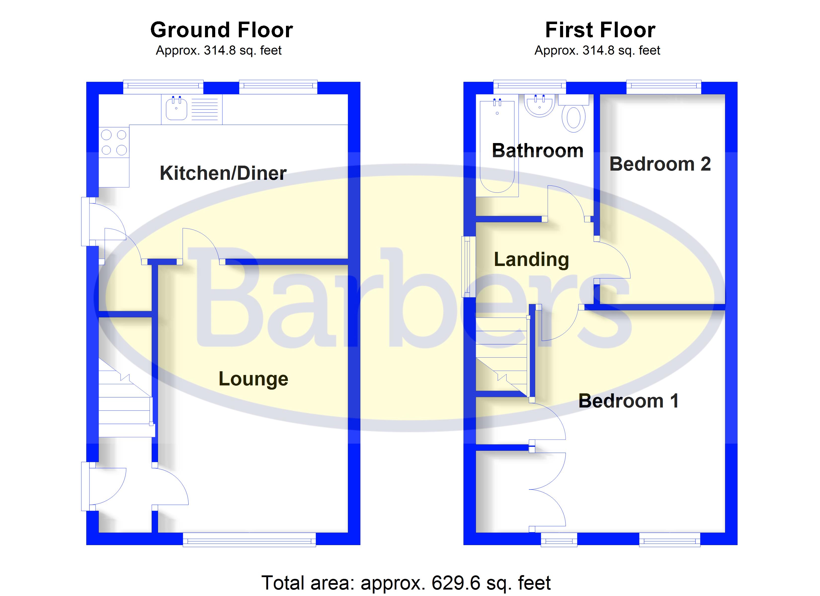 Blakemere Close, Whitchurch SY13, 2 bedroom semi-detached house for ...