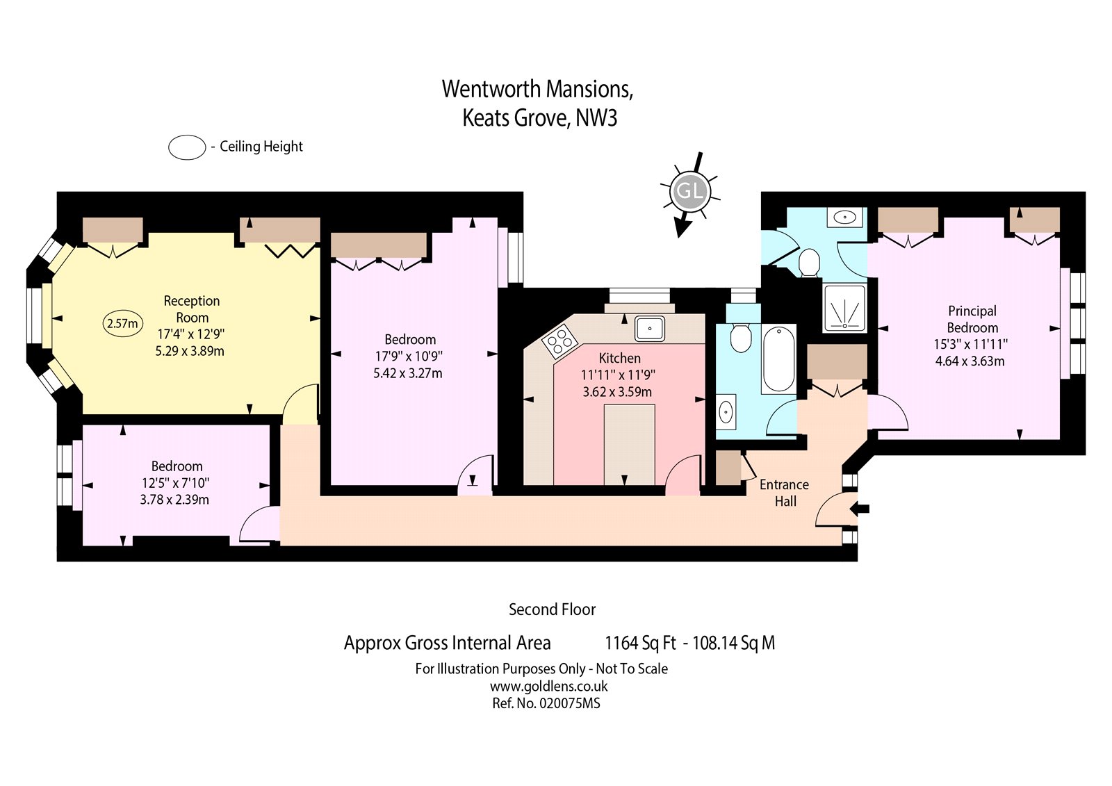 Keats Grove, Hampstead, London NW3, 3 bedroom flat for sale - 64289455 ...