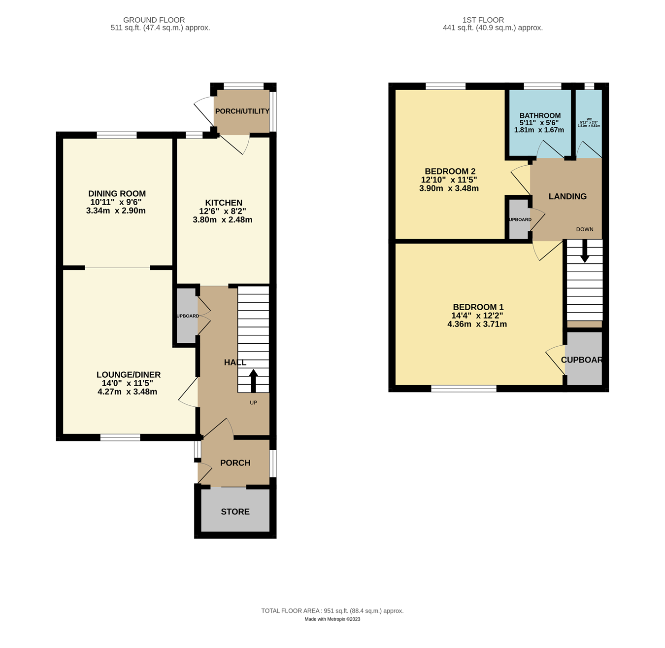 Bakery Way, Landkey, Barnstaple EX32, 2 bedroom semi-detached house for ...