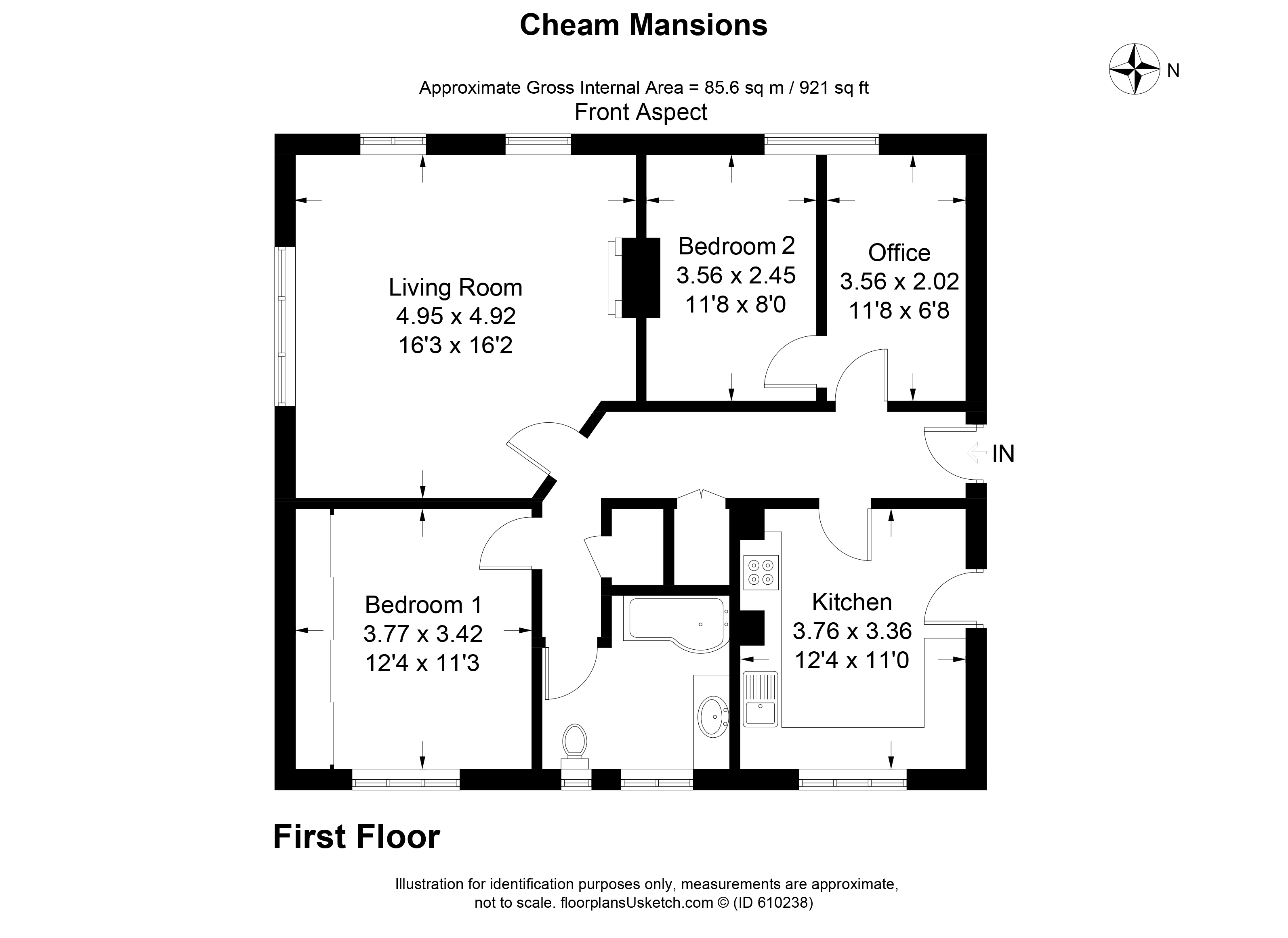 Cheam Mansions, Station Way, Cheam, Sutton SM3, 2 bedroom flat for sale ...