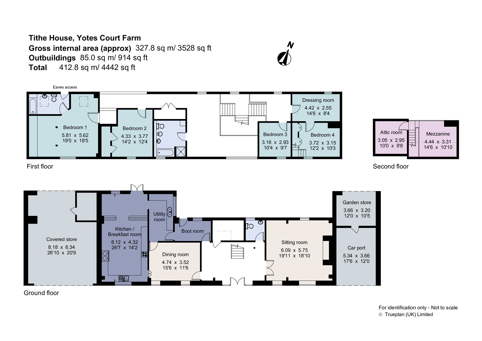 Yotes Court, Mereworth Road, Mereworth, Maidstone ME18, 4 bedroom semi ...