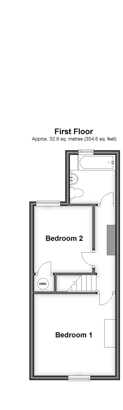 Faygate Lane, Faygate, Horsham, West Sussex RH12, 2 bedroom terraced ...