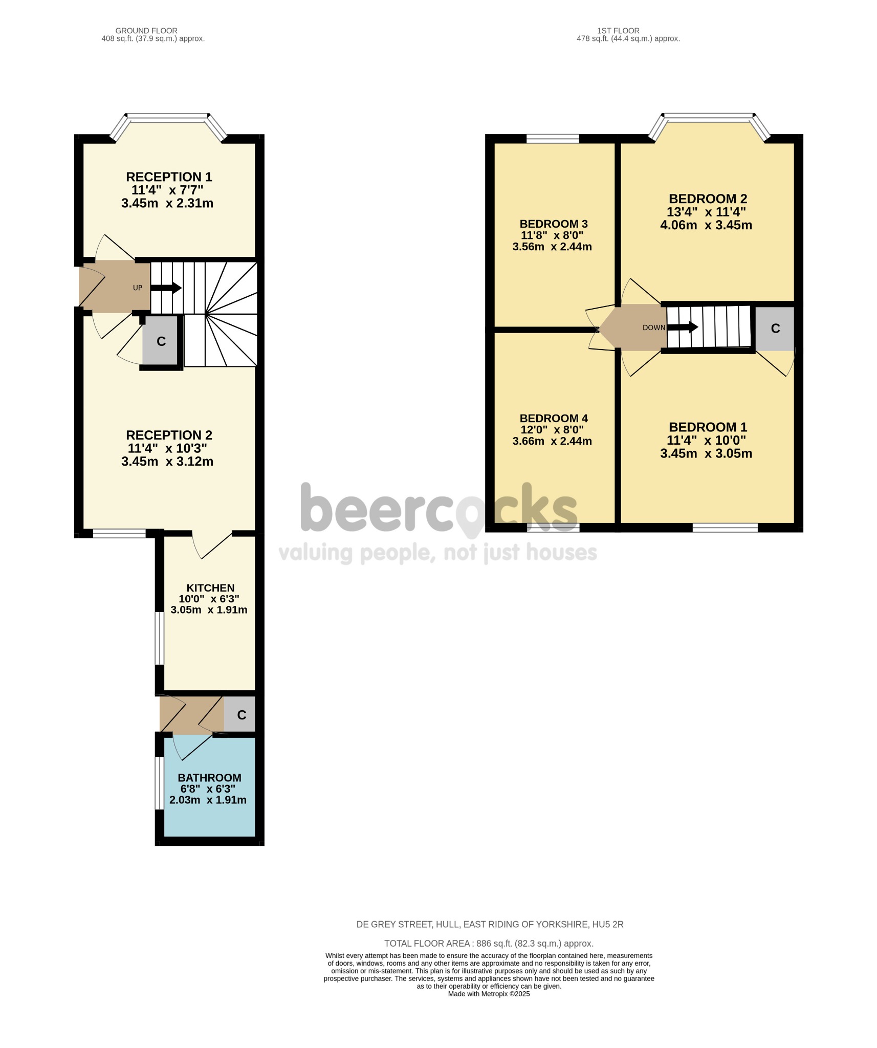 De Grey Street, Hull HU5, 4 bedroom semi-detached house for sale ...