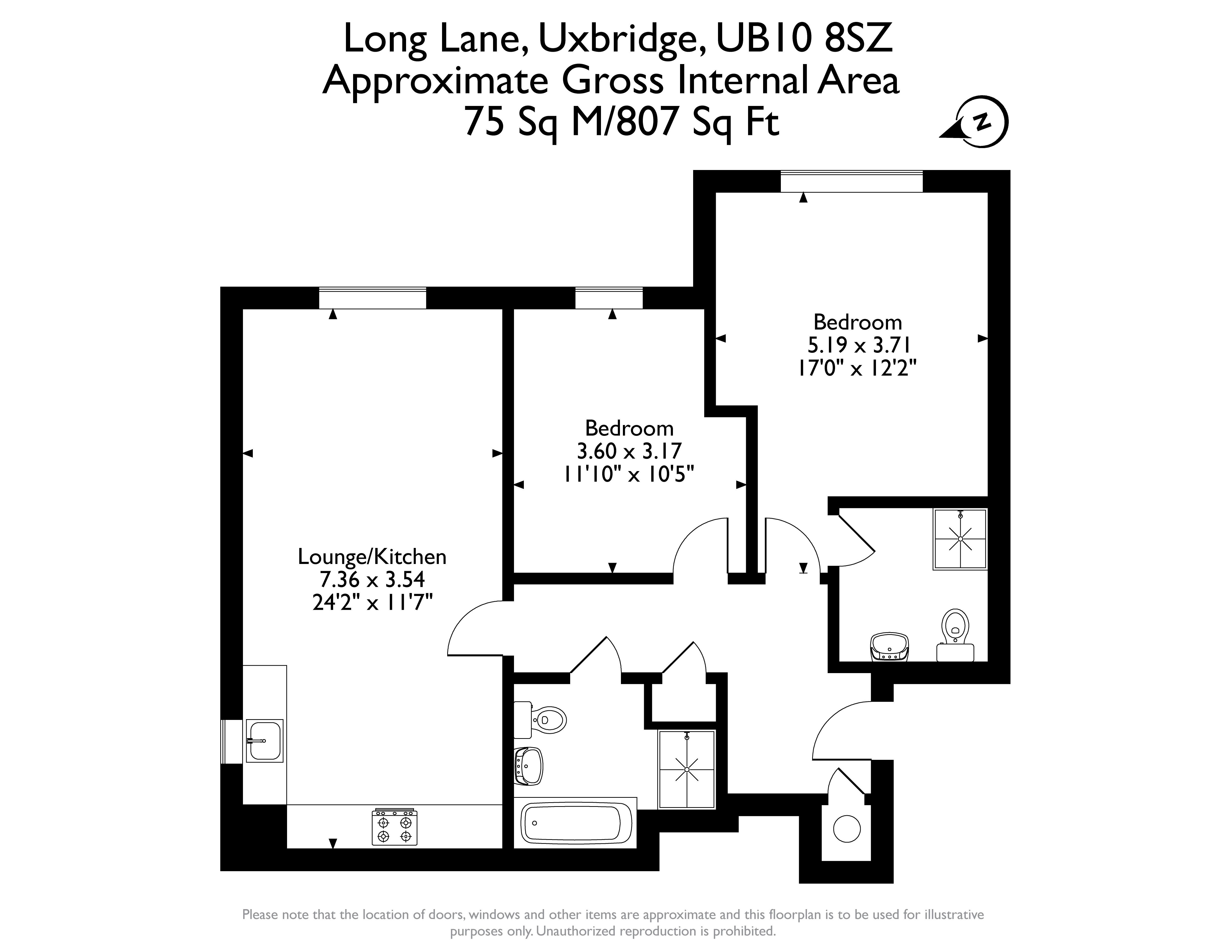Long Lane, Ickenham, Uxbridge UB10, 2 bedroom flat to rent - 66570502 ...