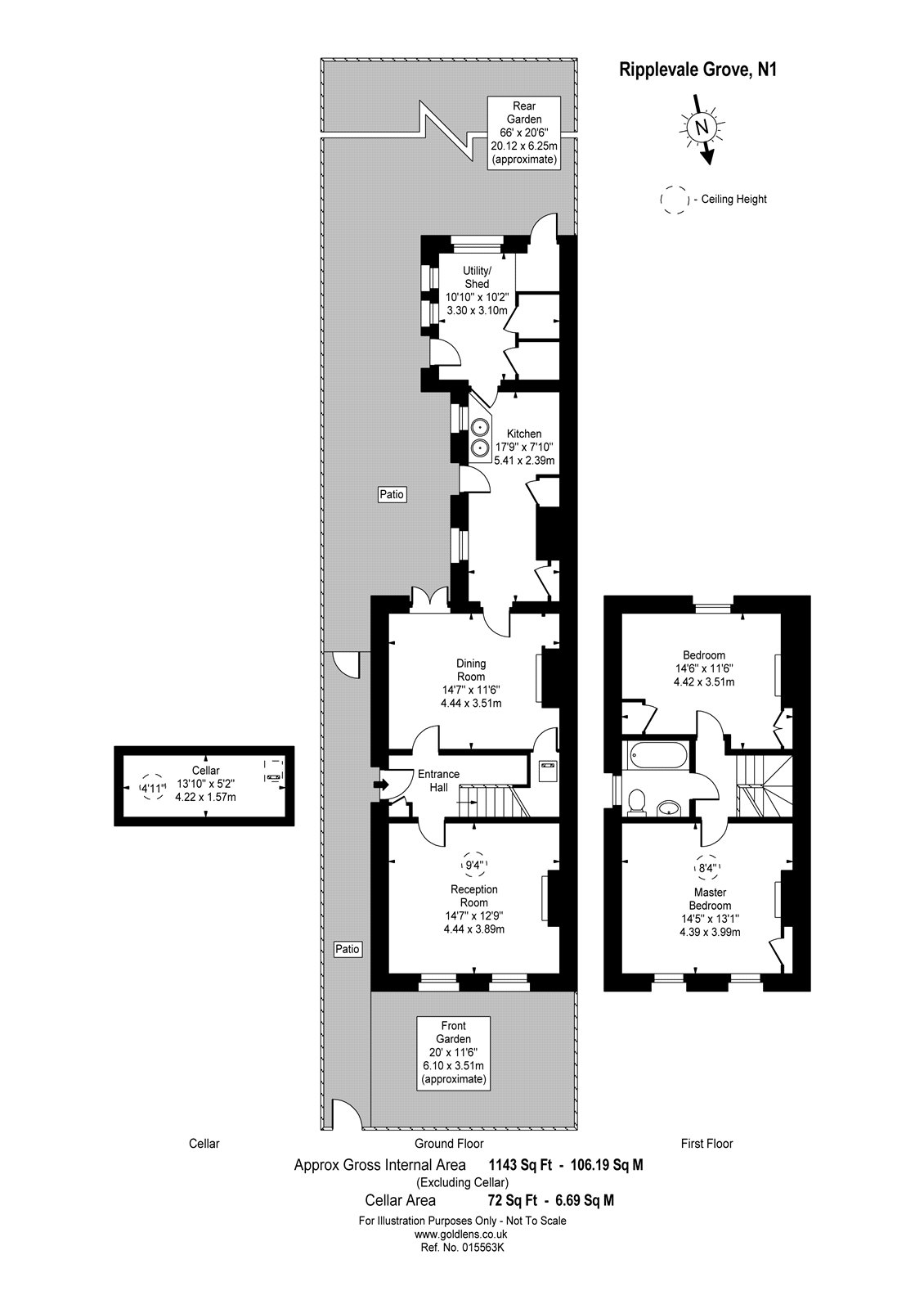 Ripplevale Grove, Barnsbury, Islington, London N1, 2 bedroom detached ...
