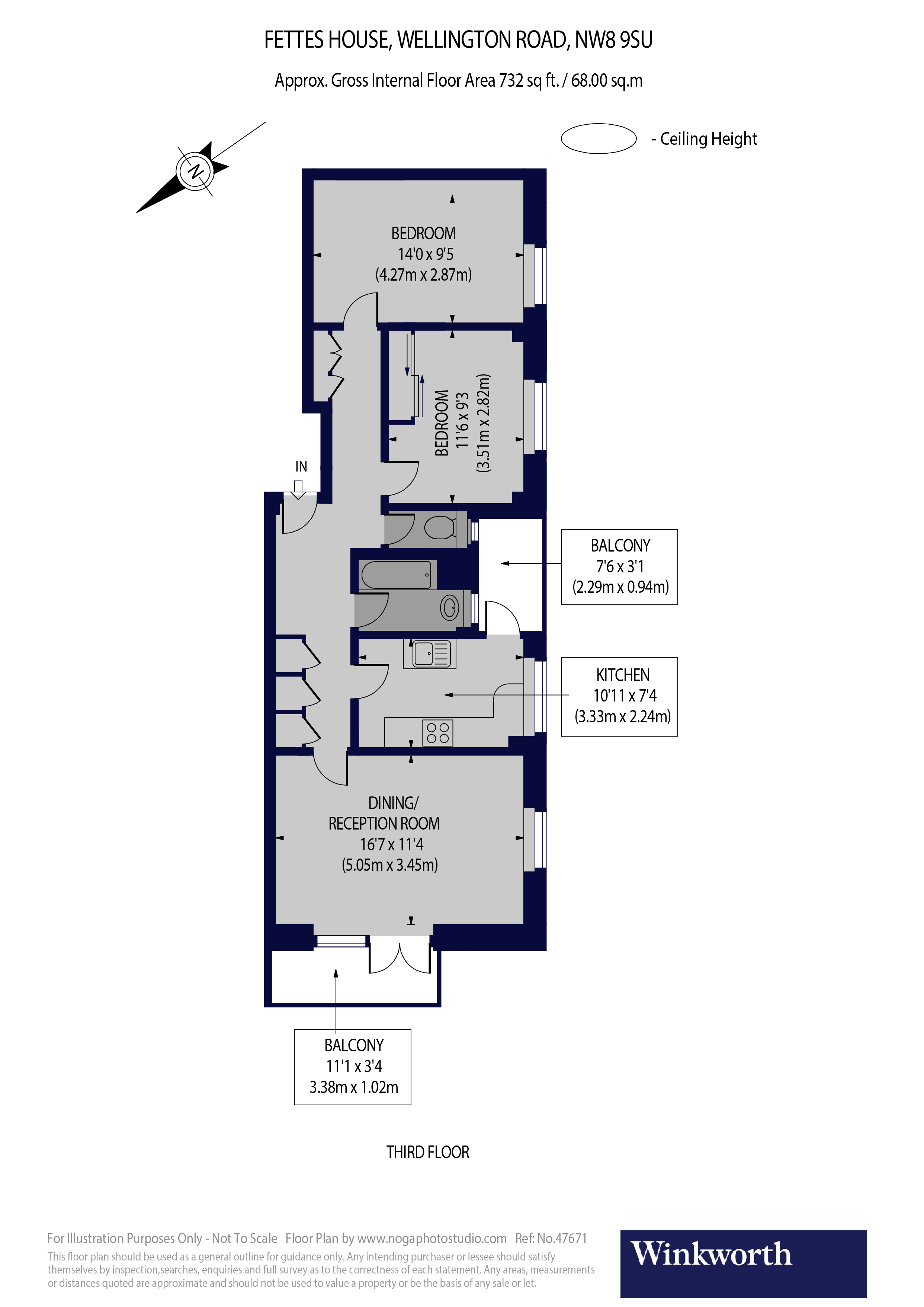 Wellington Road, London NW8, 2 bedroom flat for sale - 65375312 ...