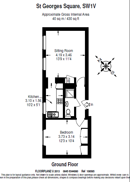 St. Georges Square, London SW1V, 1 bedroom flat for sale - 63936692 ...