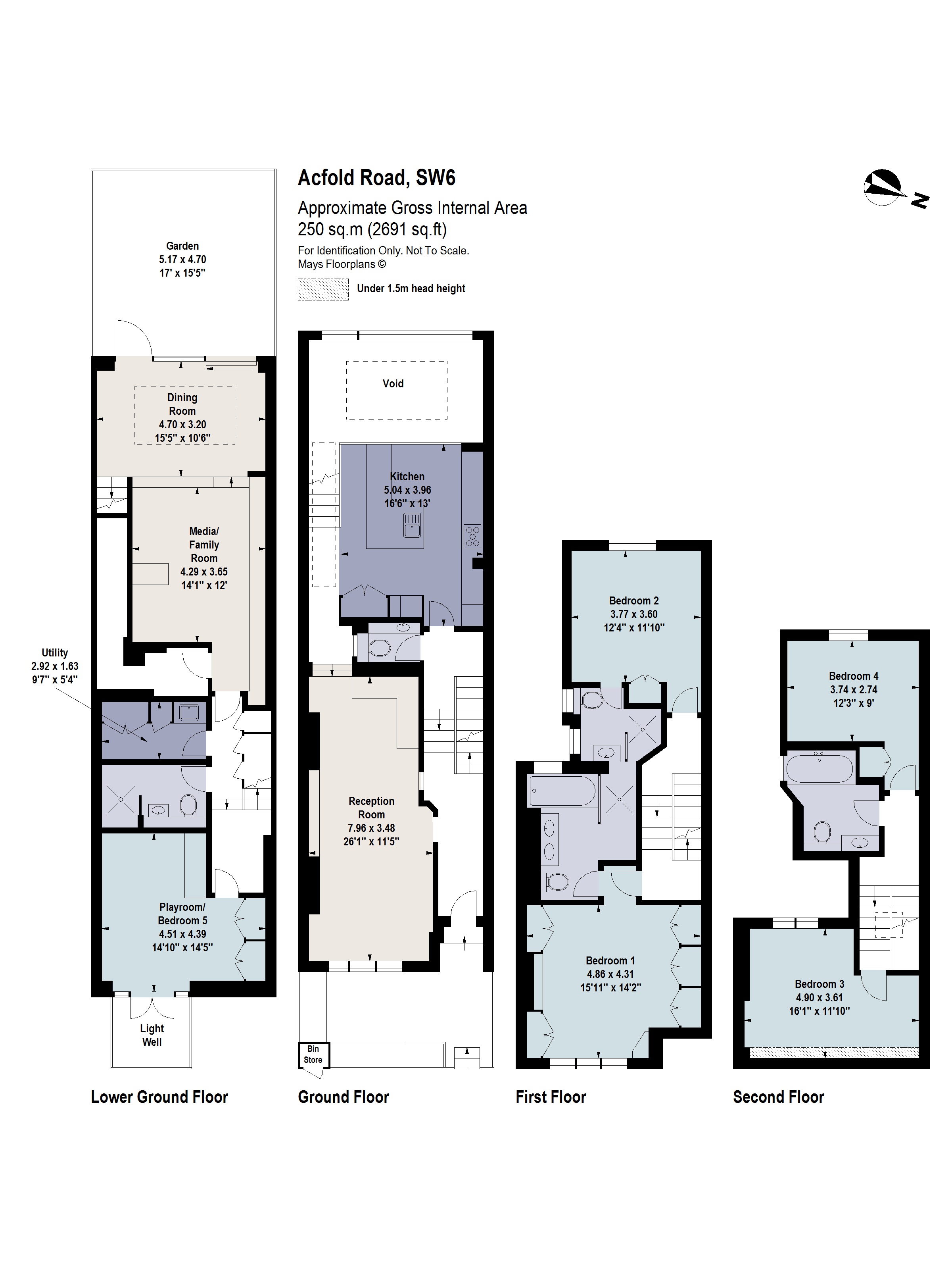 5 bed terraced house for sale in Acfold Road, Fulham, London SW6 - Zoopla