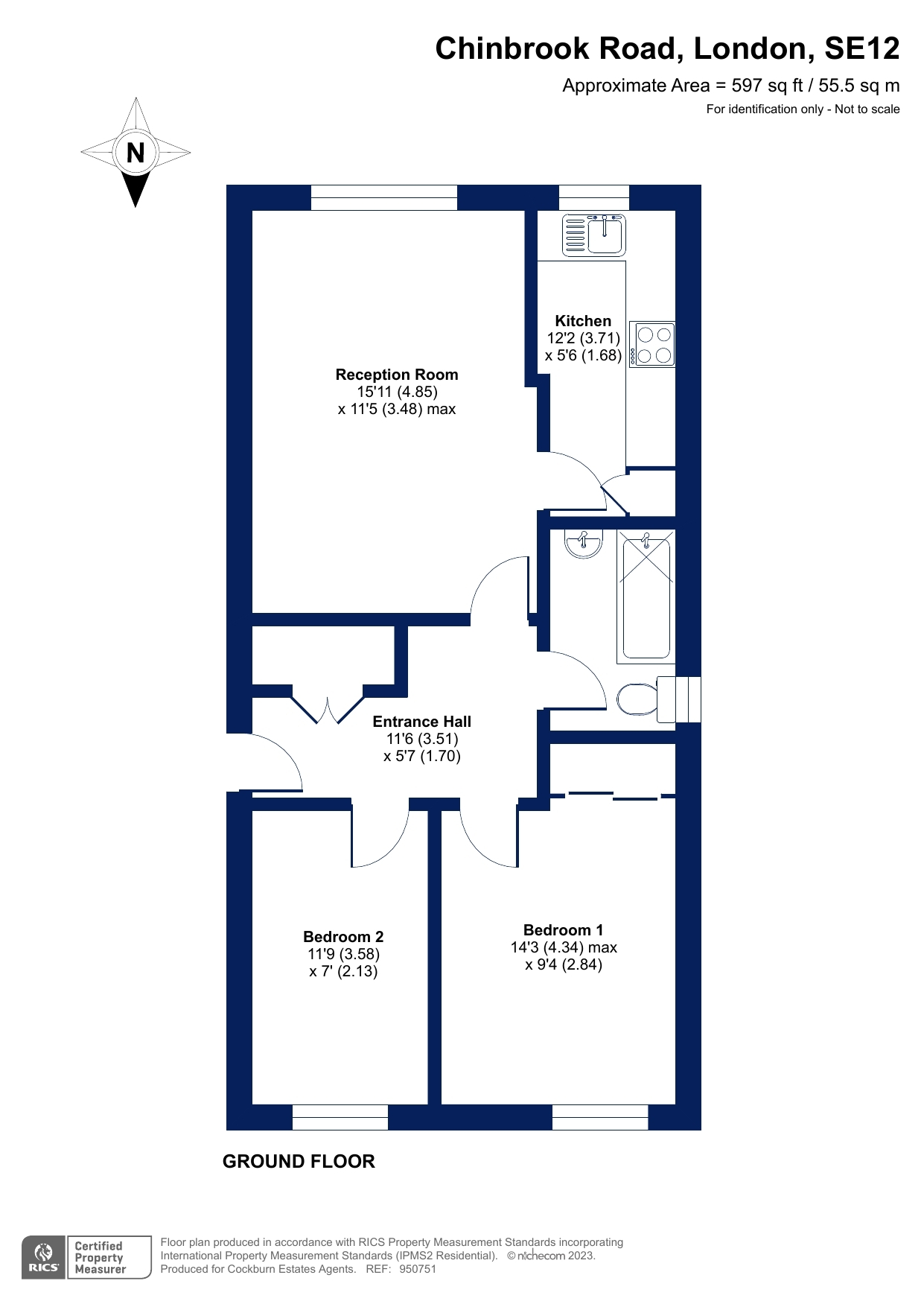 Chinbrook Road, London SE12, 2 bedroom flat for sale - 64006630 ...
