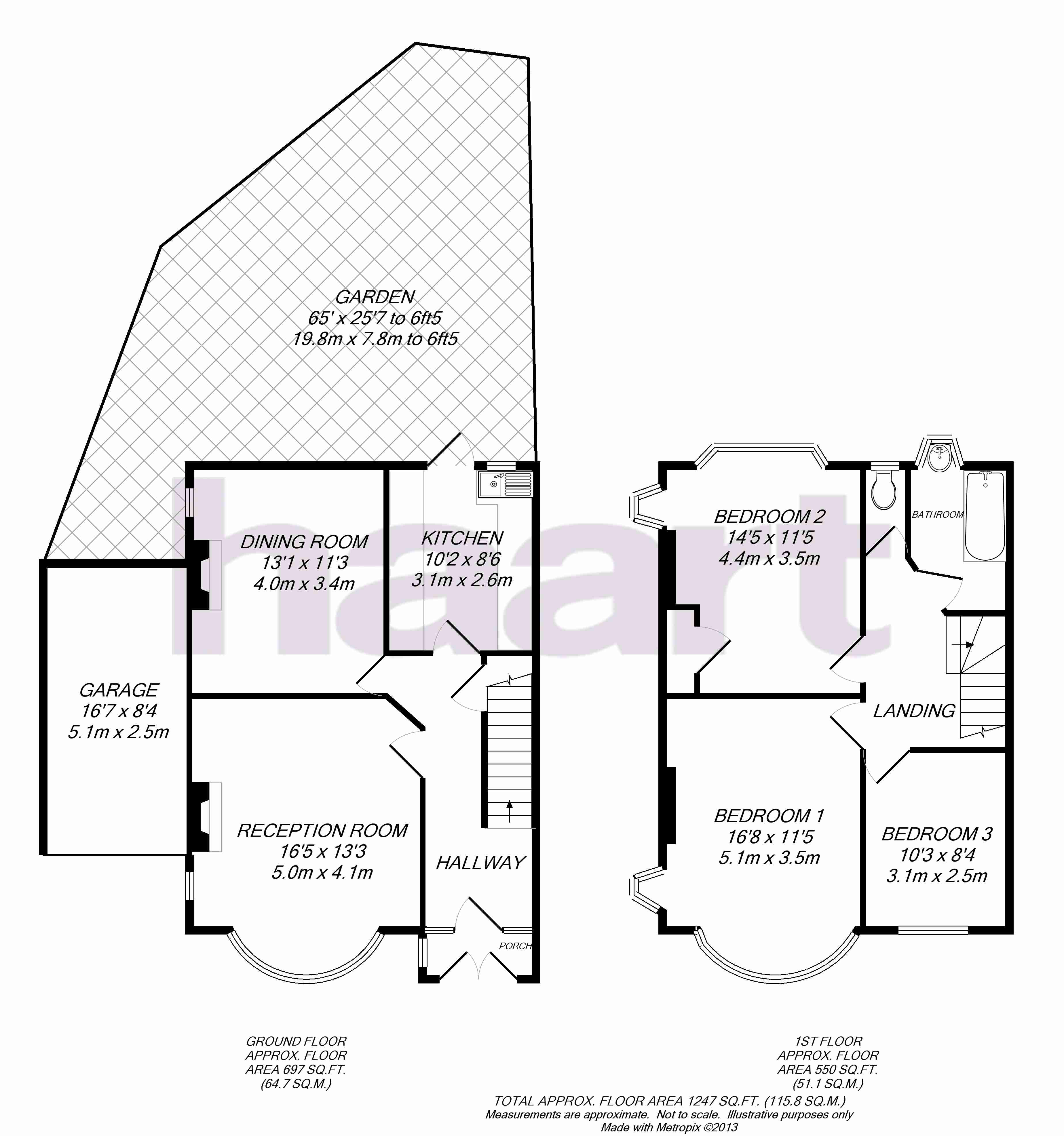 Free property report 3, Linkway, London, SW20 9AT - Chimnie
