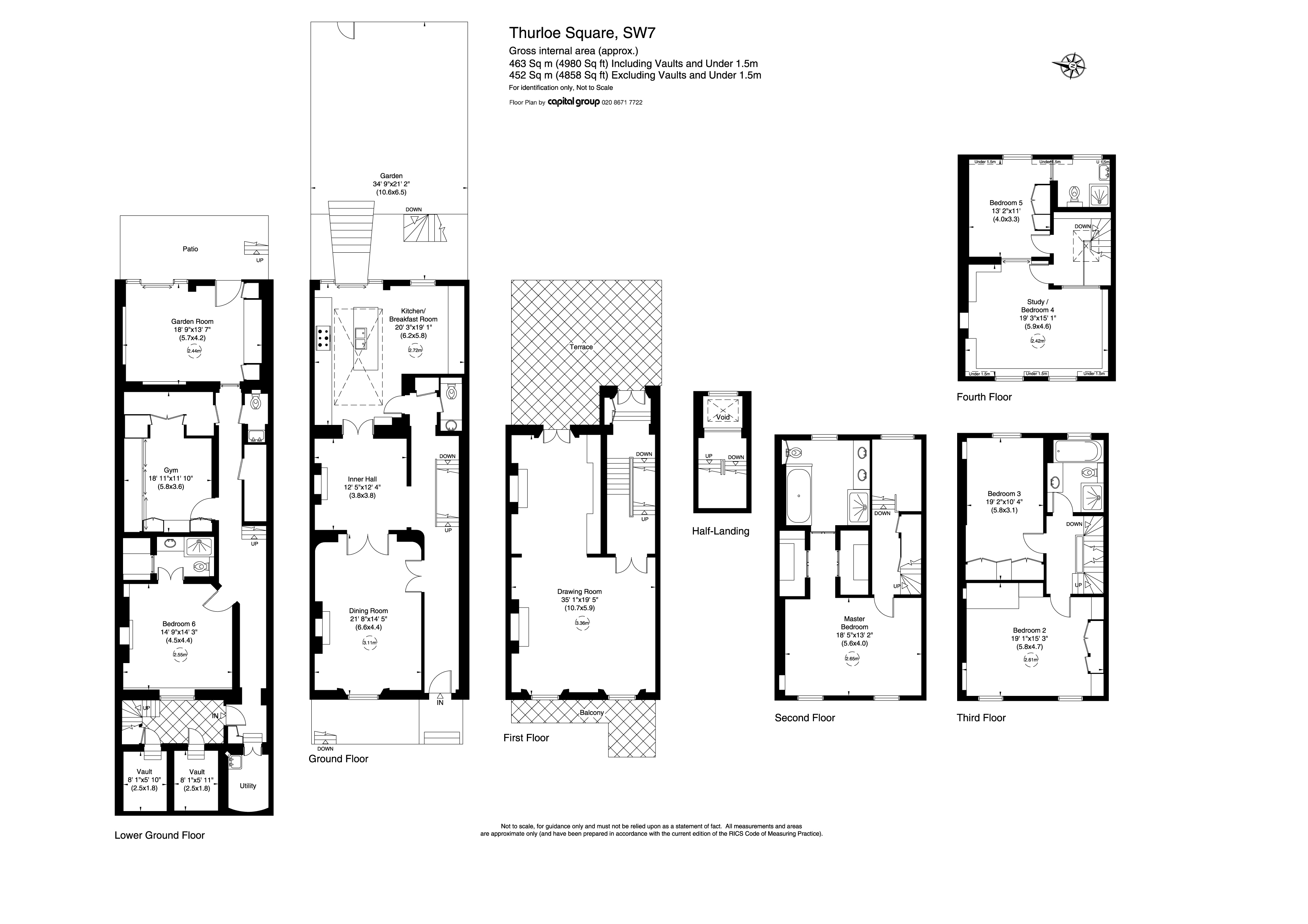 Thurloe Square, London SW7, 6 bedroom terraced house for sale ...