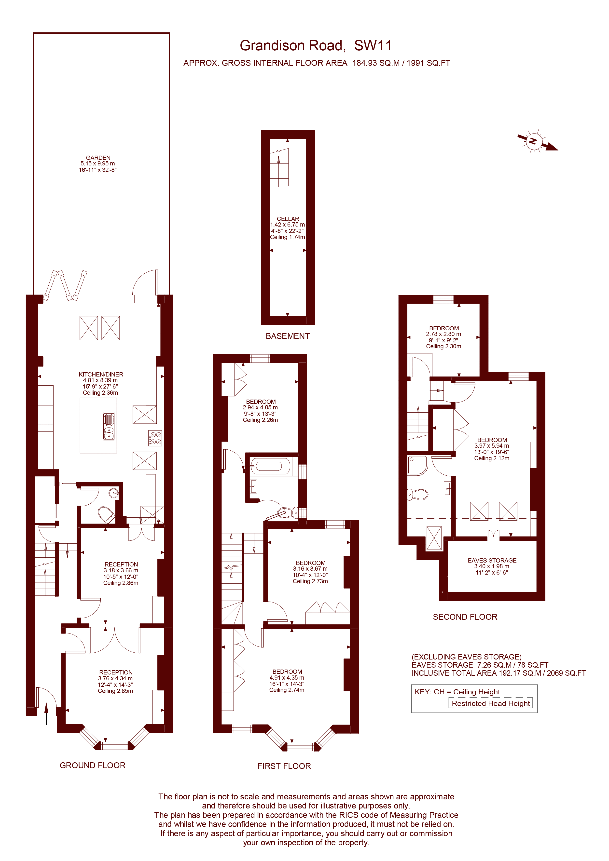 Grandison Road, London SW11, 5 bedroom terraced house for sale ...
