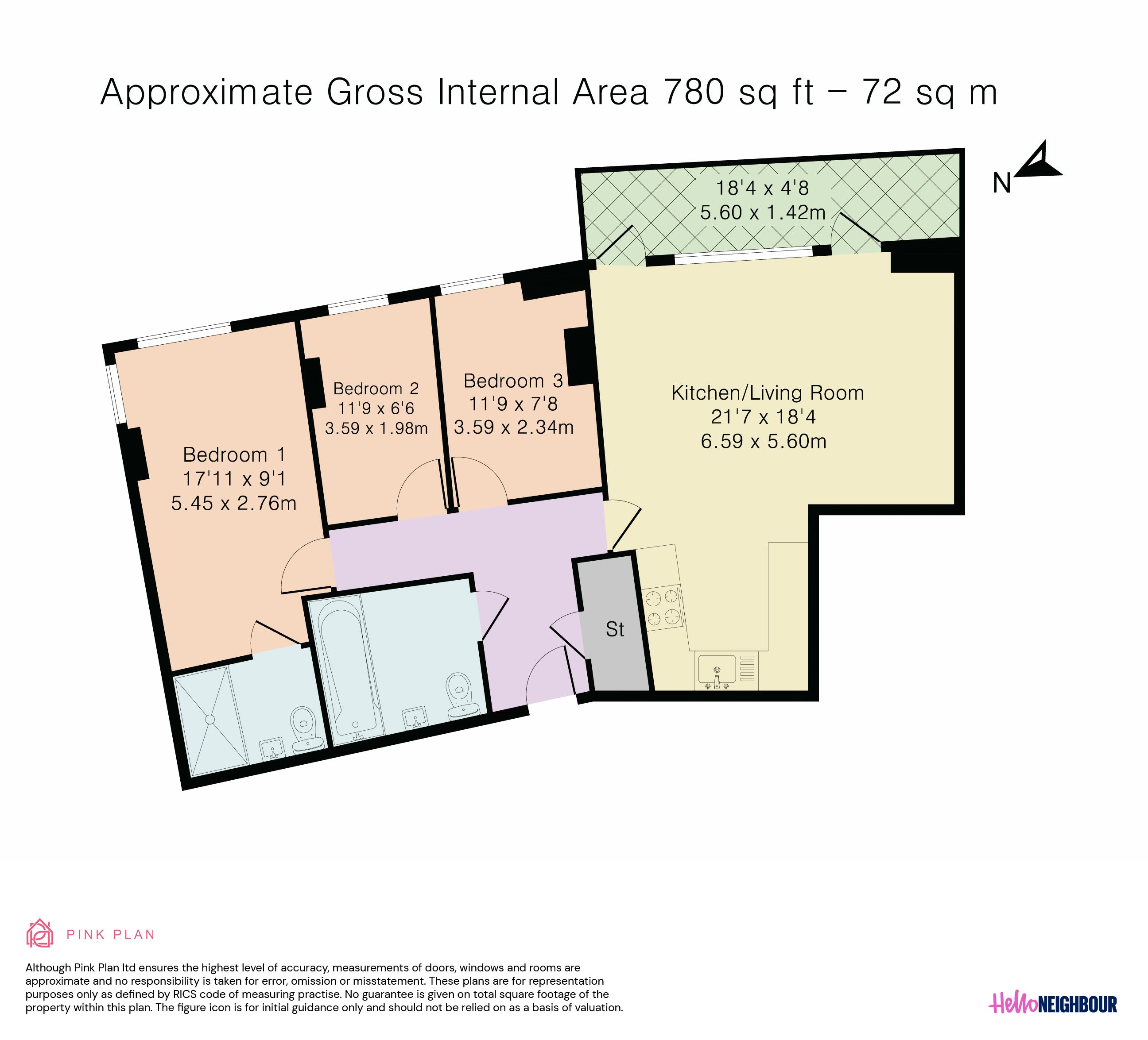 Seager Place, London SE8, 3 bedroom flat to rent - 65079028 | PrimeLocation