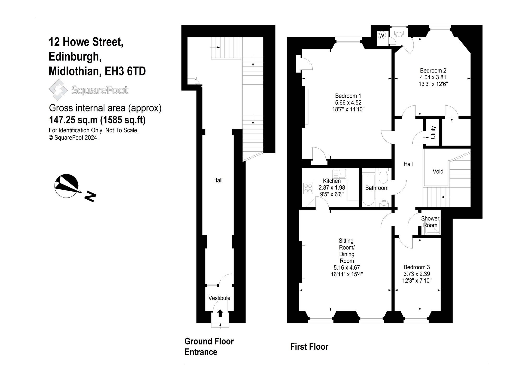 Howe Street, Edinburgh EH3, 3 bedroom flat for sale - 69705220 ...