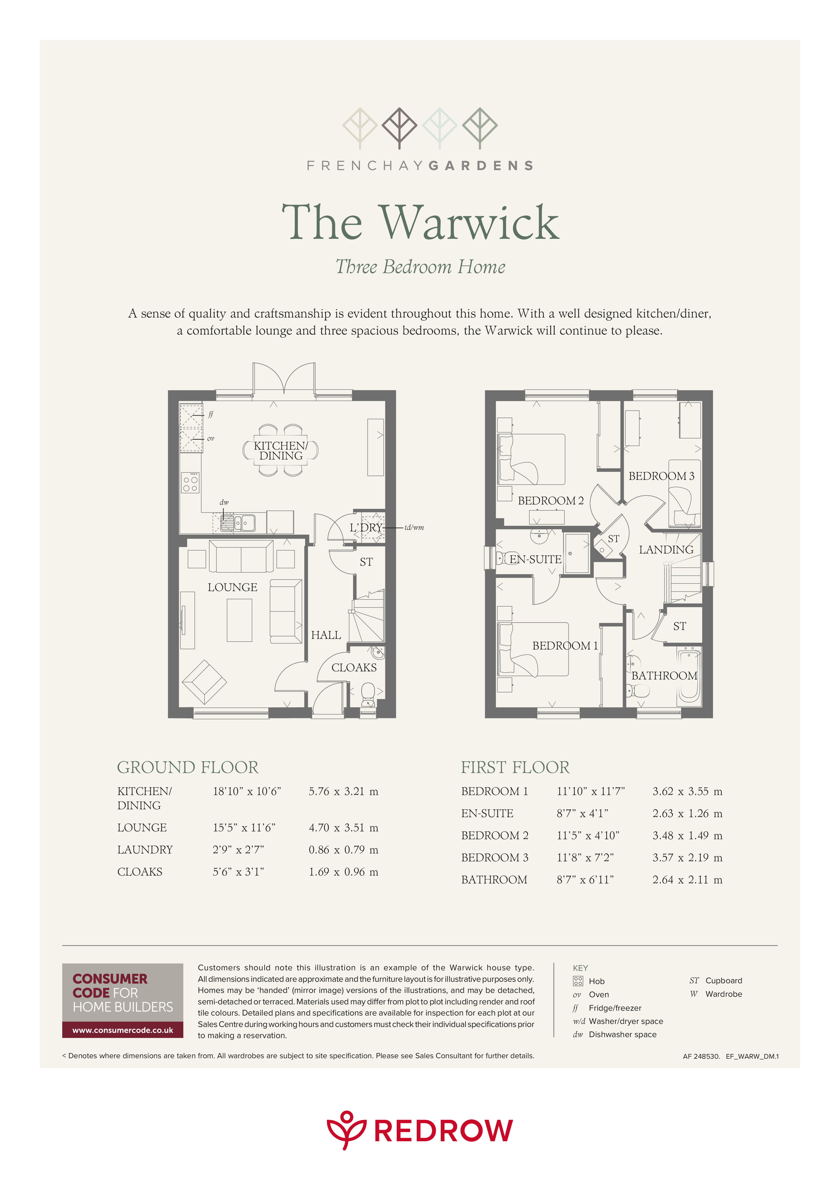 "Warwick" at Begbrook Park, Frenchay, Bristol BS16, 3 bedroom detached ...