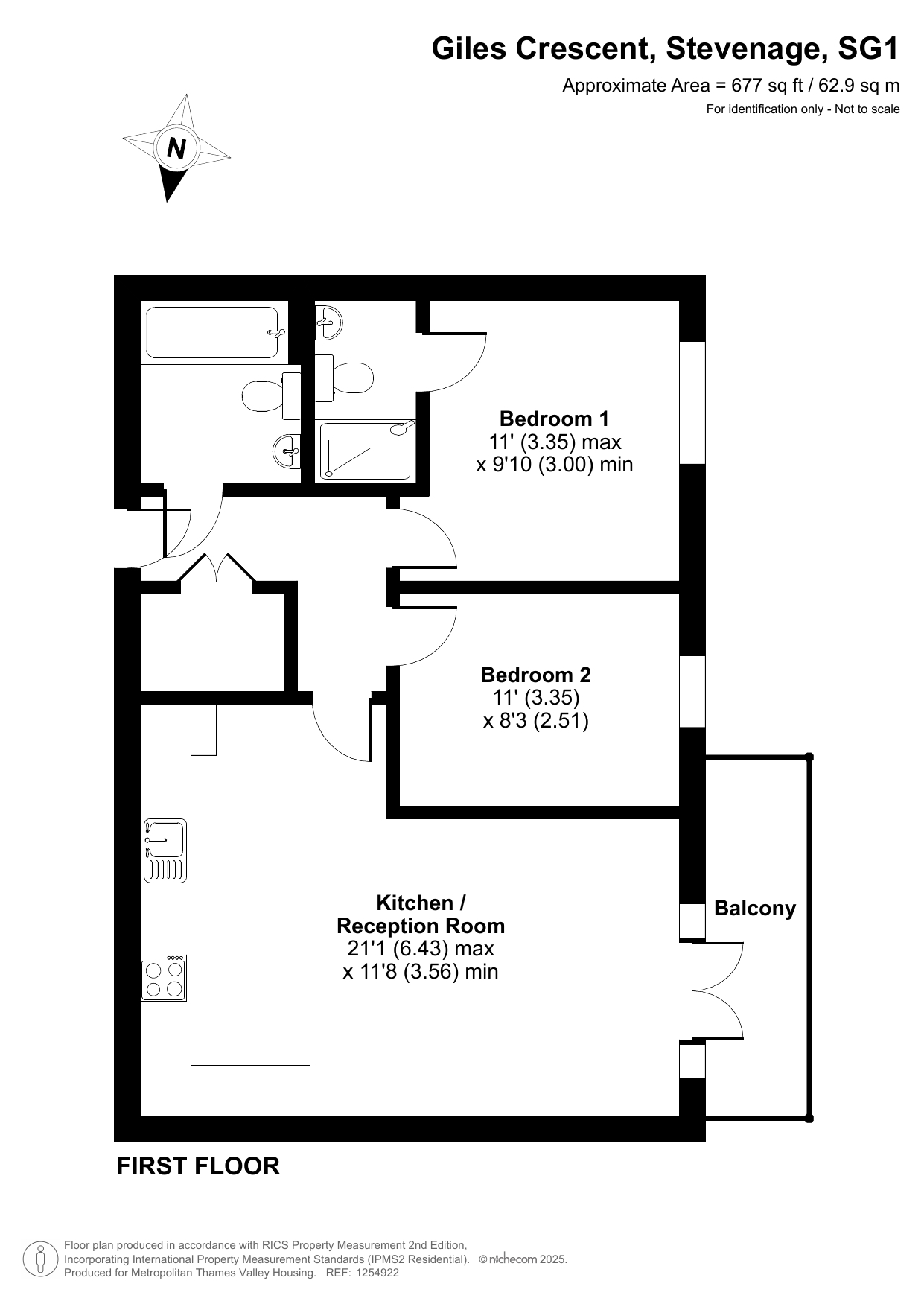 Copeland House, Stevenage, Hertfordshire SG1, 2 bedroom flat for sale ...