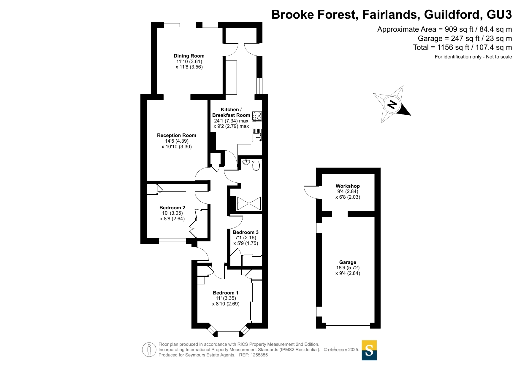 Fairlands, Guildford GU3, 3 bedroom bungalow for sale - 69602703 ...