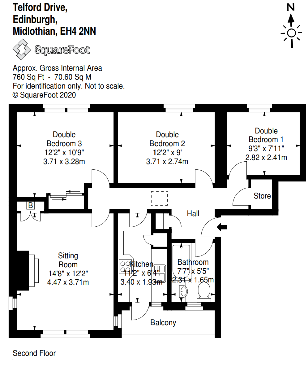 Telford Drive, Edinburgh EH4, 3 bedroom flat for sale - 68464042 ...