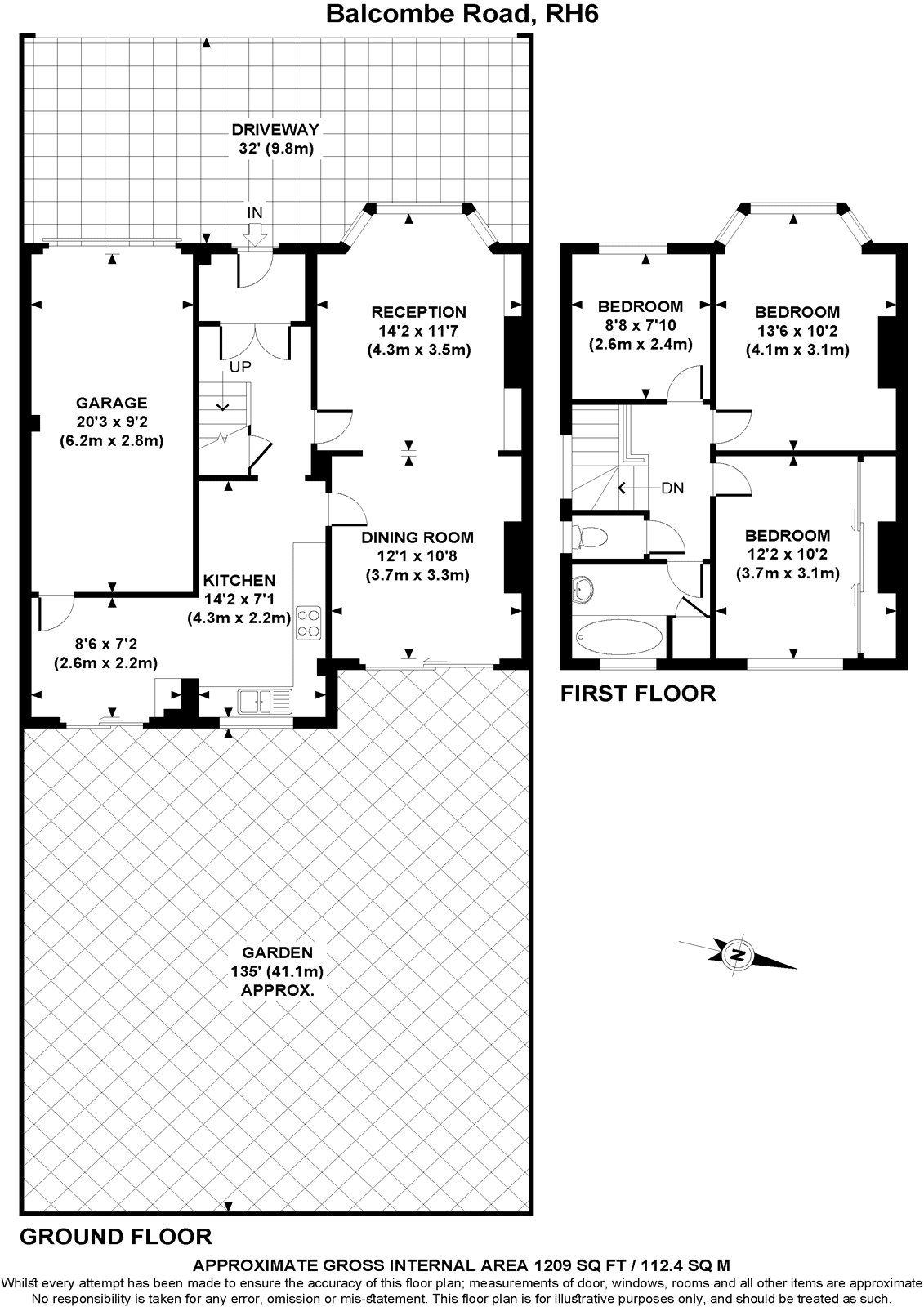 Balcombe Road, Horley, Surrey RH6, 3 bedroom semi-detached house for ...