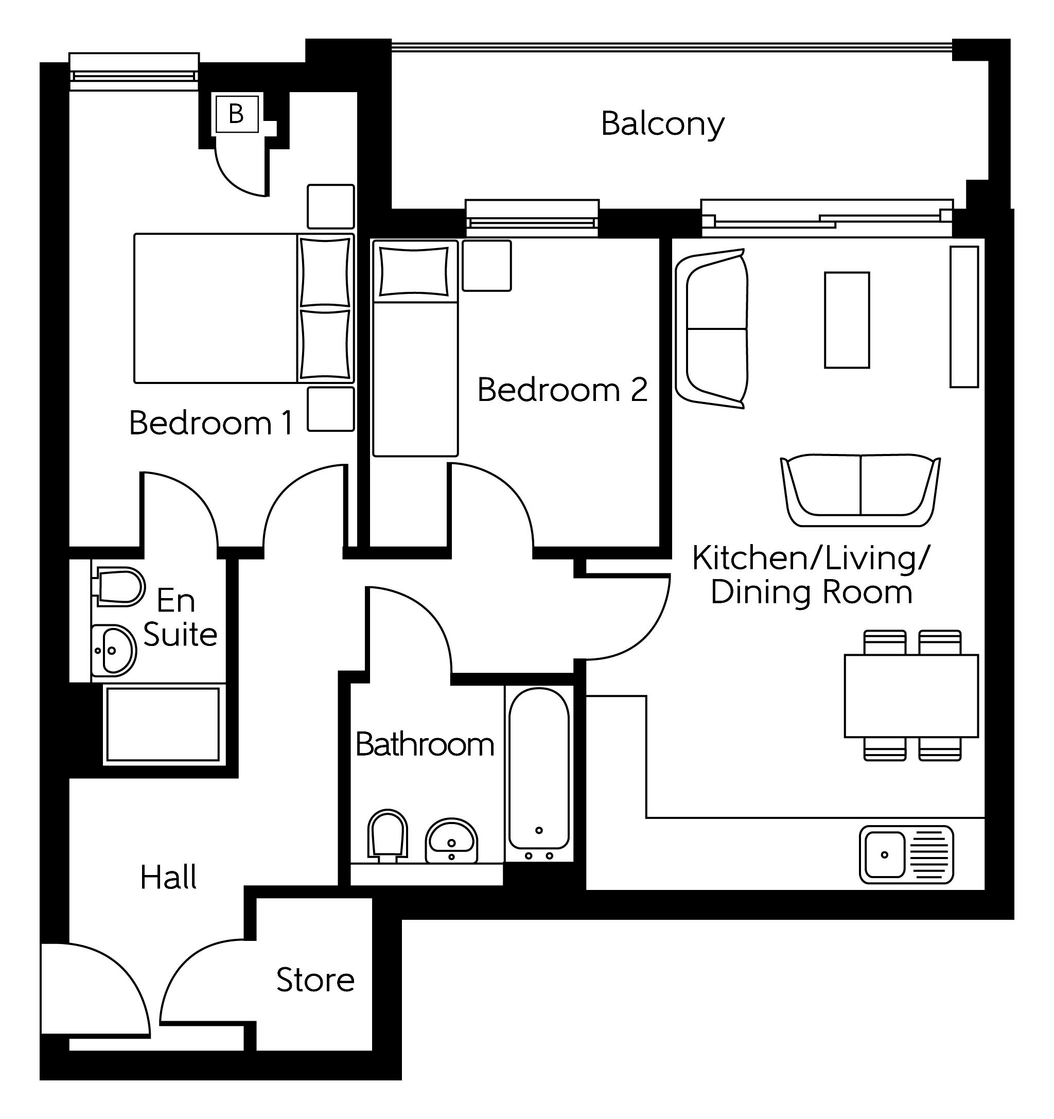 Sky Plaza, Farnborough, Hampshire GU14, 2 bedroom flat for sale ...