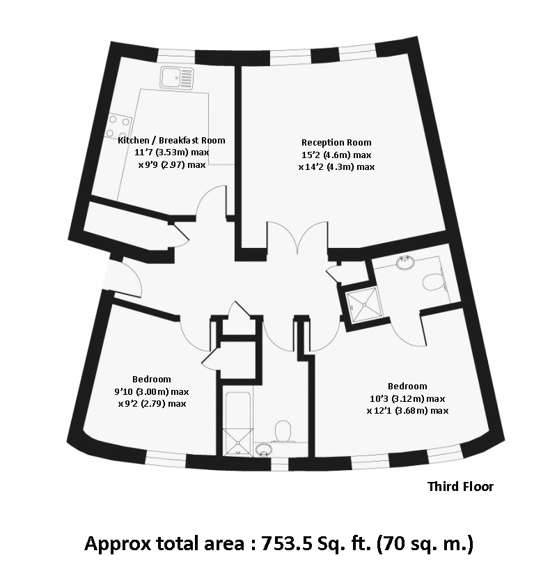 Gilbert Close, Shooters Hill, London SE18, 2 bedroom flat for sale ...