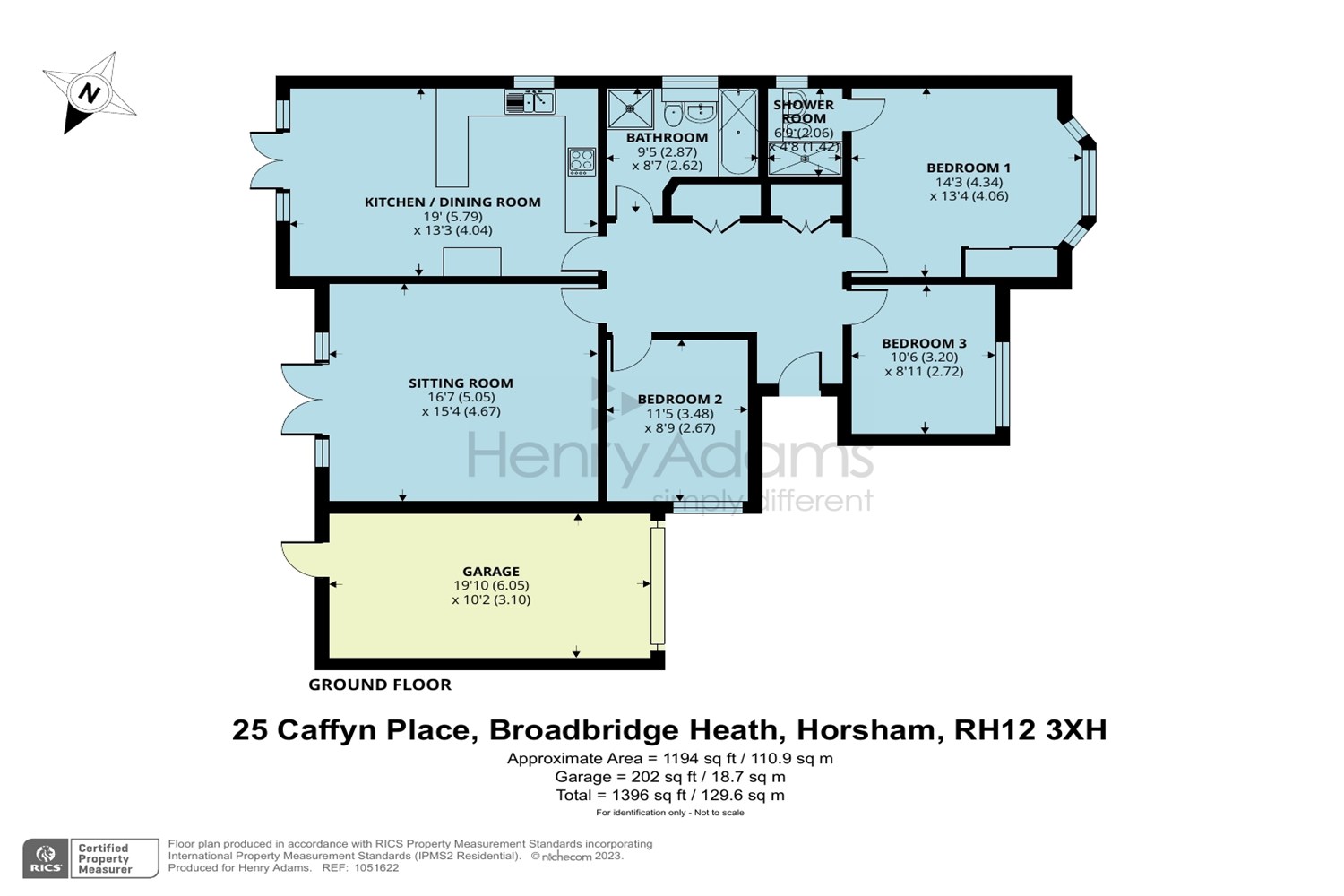 25 Caffyn Place, Broadbridge Heath, Horsham, West Sussex RH12, 3 ...