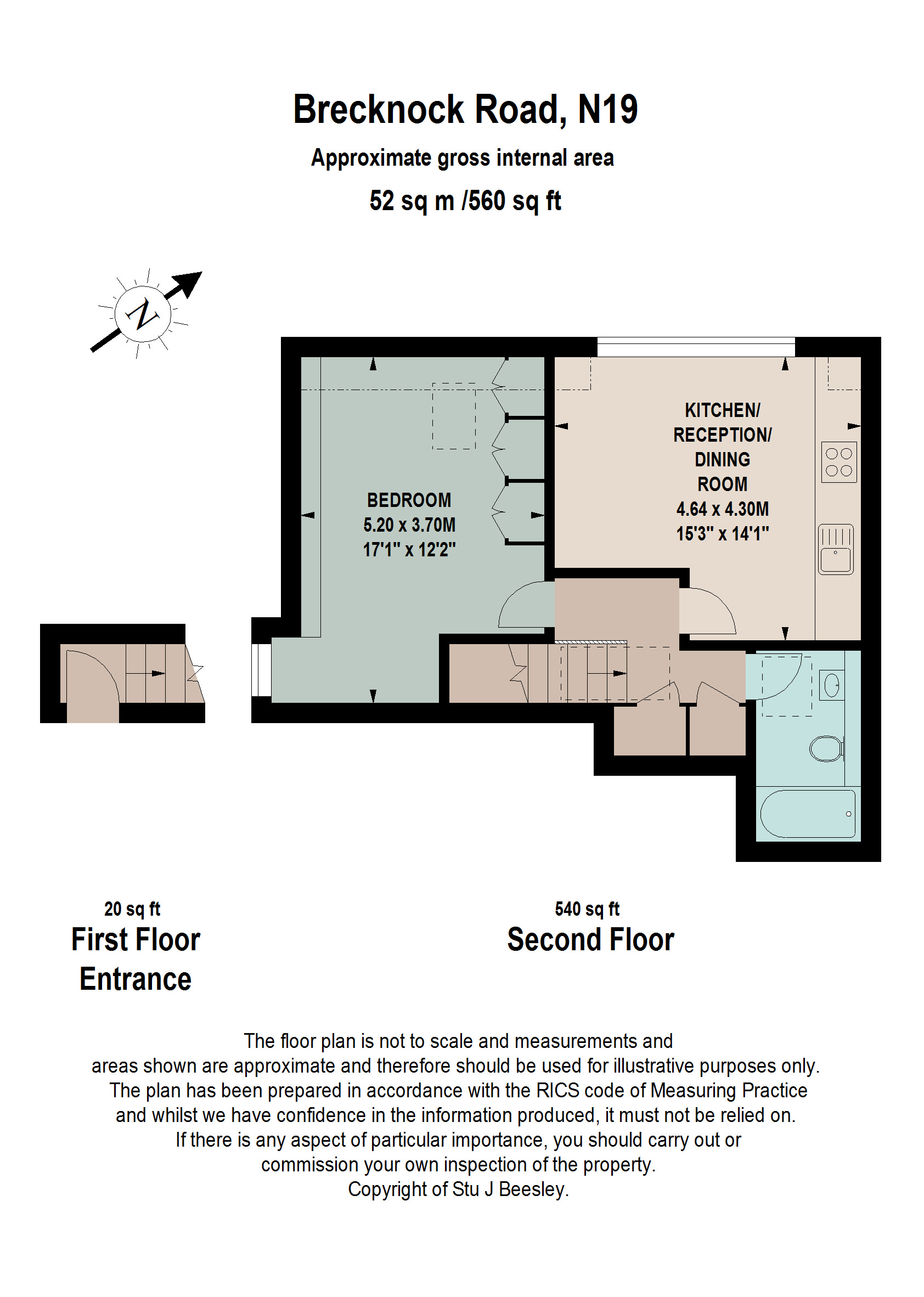 Brecknock Road, London N19, 1 bedroom flat for sale - 64588719 ...