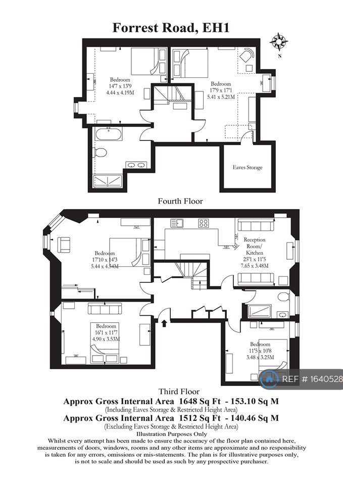 Forrest Road, Edinburgh EH1, 5 bedroom flat to rent - 64094637 ...