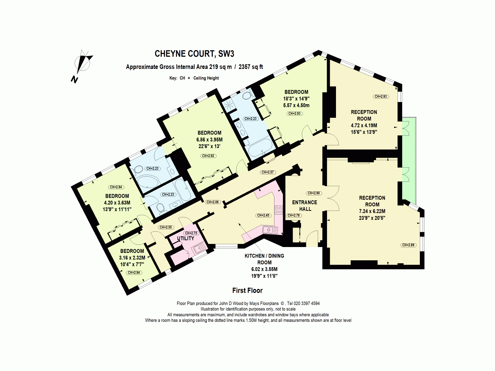 Cheyne Court, Flood Street, Chelsea SW3, 4 bedroom flat for sale ...