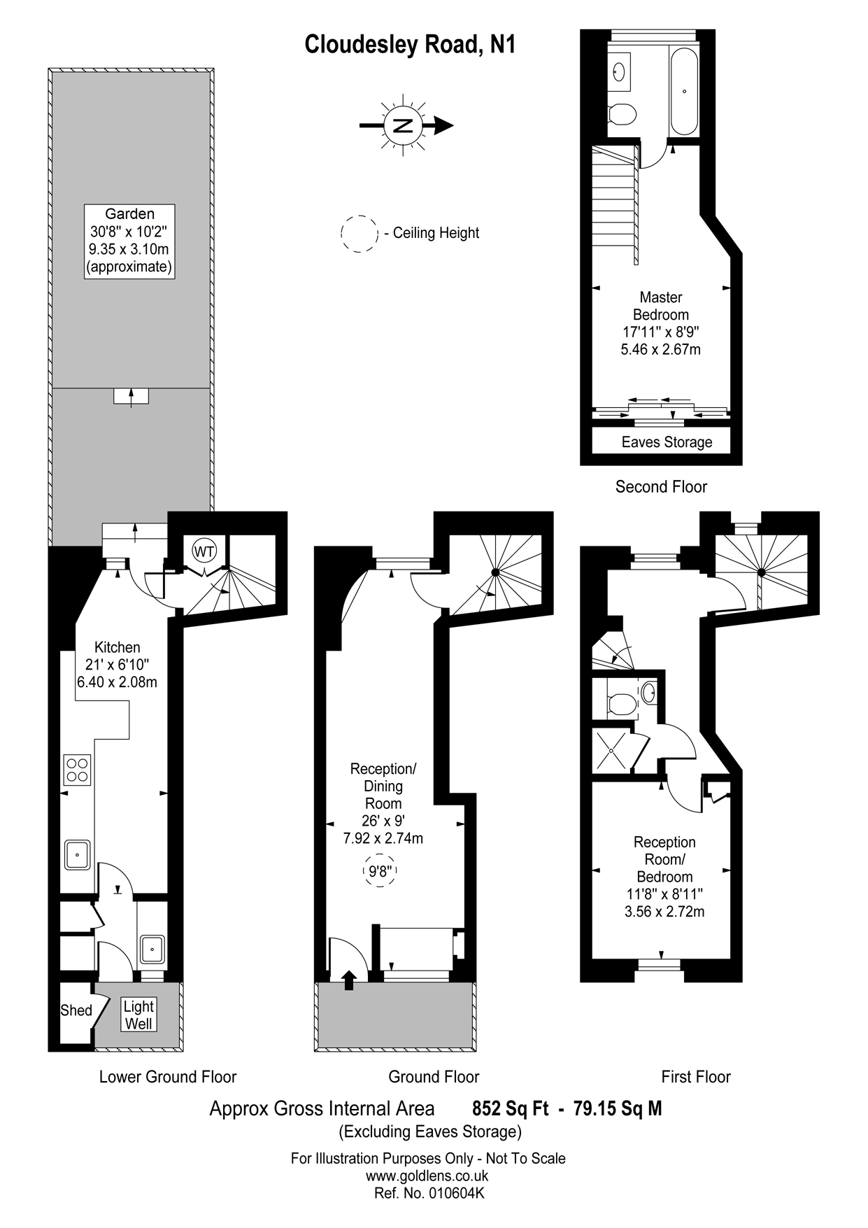 2 bed terraced house for sale in Cloudesley Road, Barnsbury, Islington ...