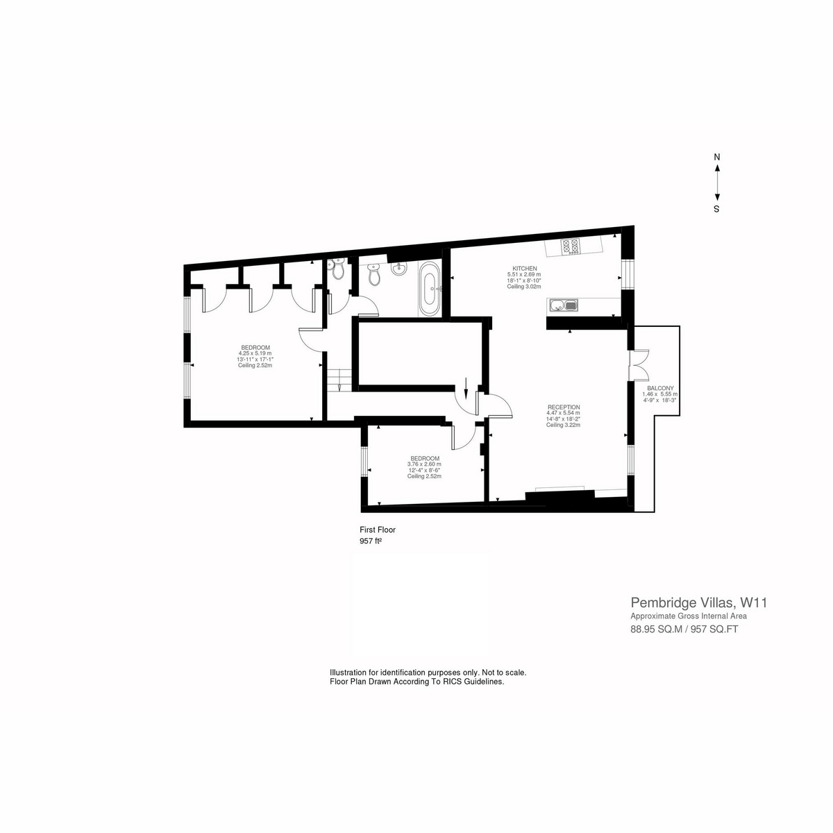 Pembridge Villas, London W11, 2 bedroom flat for sale - 68476846 ...