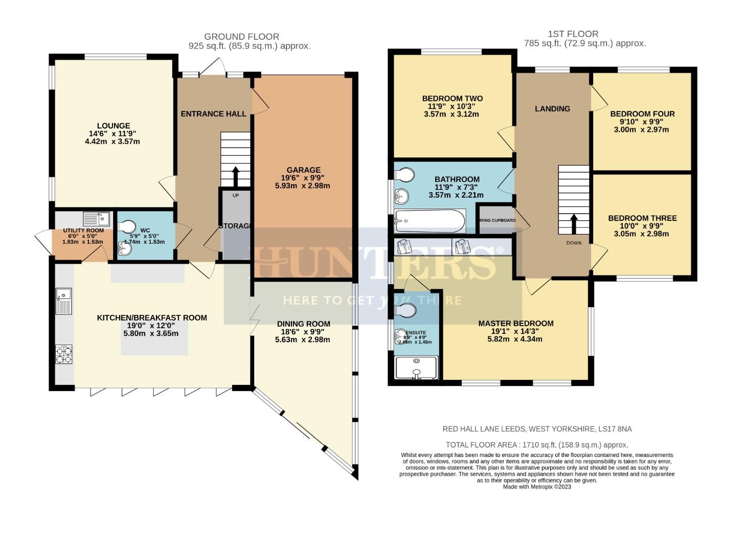 Red Hall Lane, Shadwell, Leeds LS17, 4 bedroom detached house to rent ...