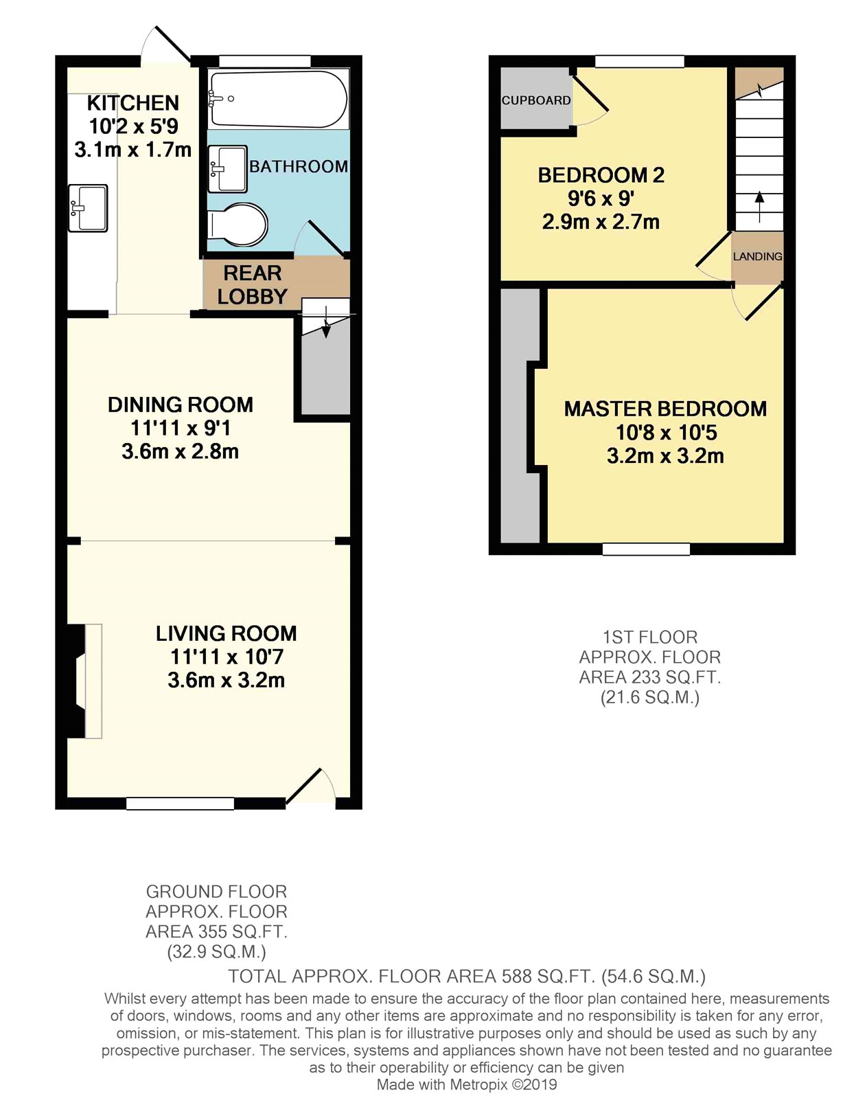 2 bed terraced house for sale in Villa Place, The Street, Swallowfield ...