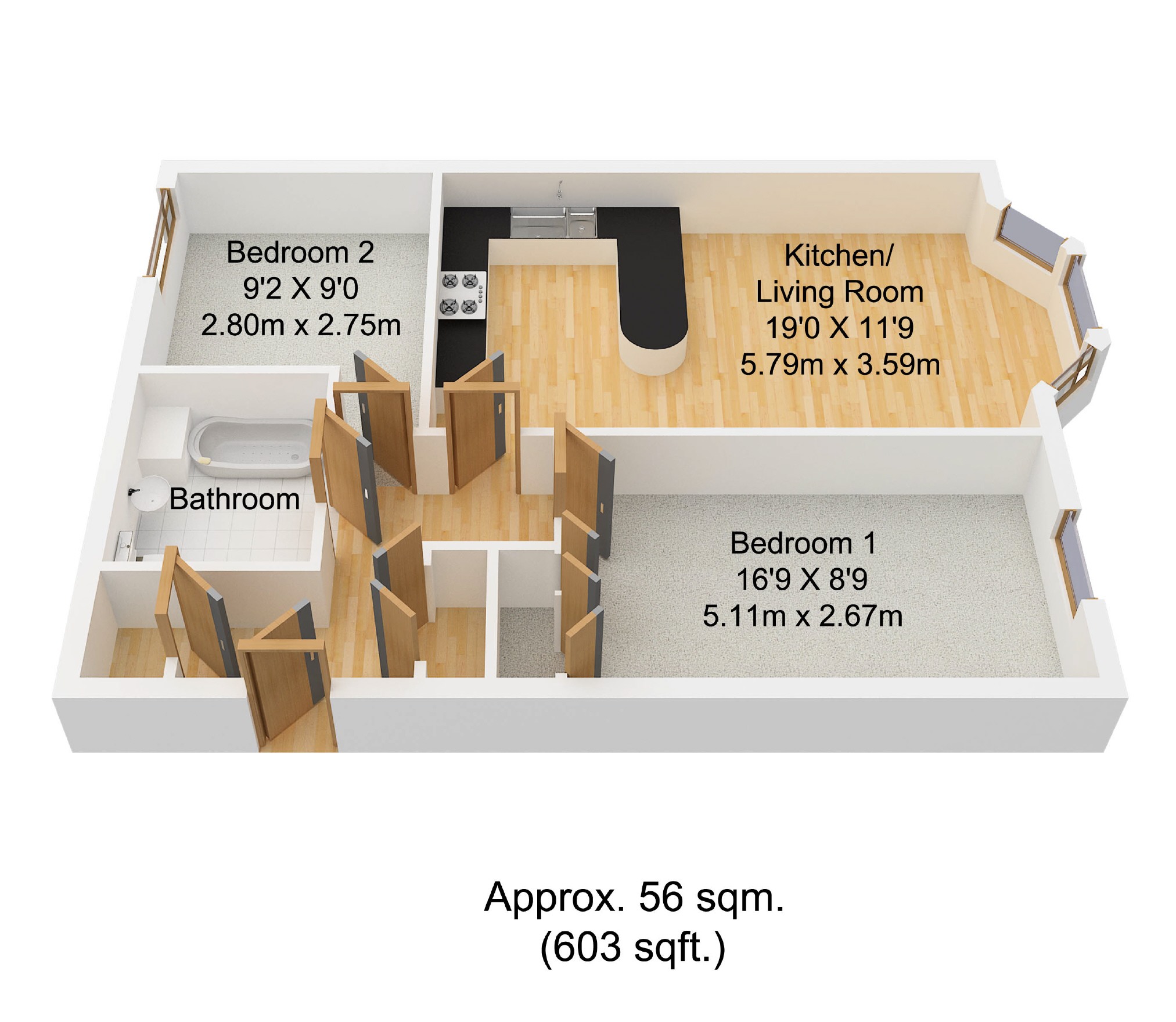 Saxstead Rise Wortley Leeds West Yorkshire Ls12 2 Bedroom Flat For