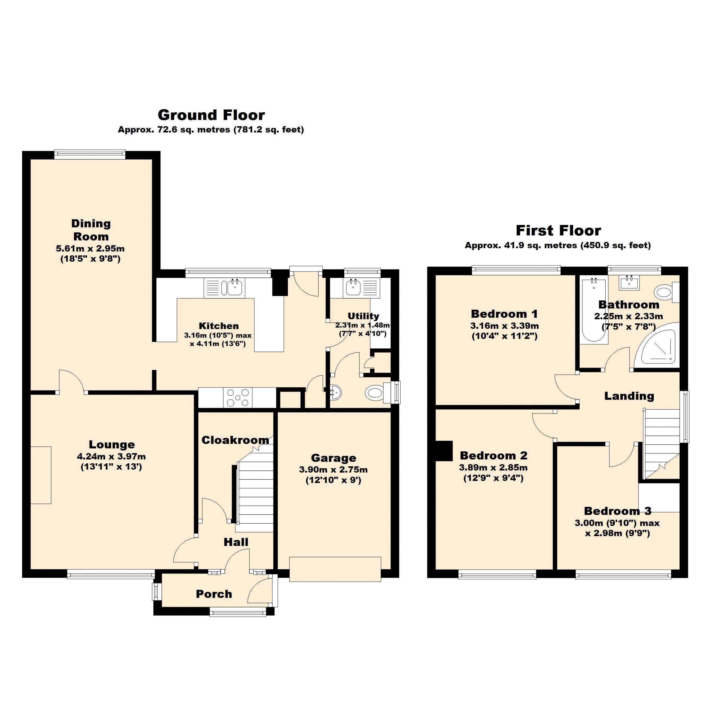 Free property report 9, Rockburgh Crescent, Walmer Bridge, Preston, PR4 ...
