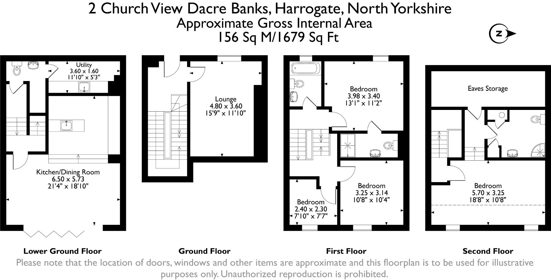 Church View, Dacre Banks HG3, 4 bedroom terraced house for sale ...
