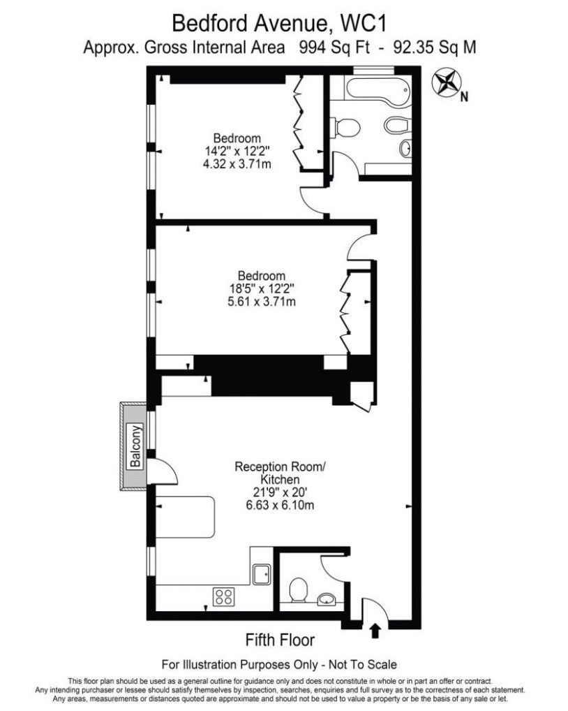 Bedford Court Mansions, Avenue, London WC1B, 2 bedroom flat for sale ...