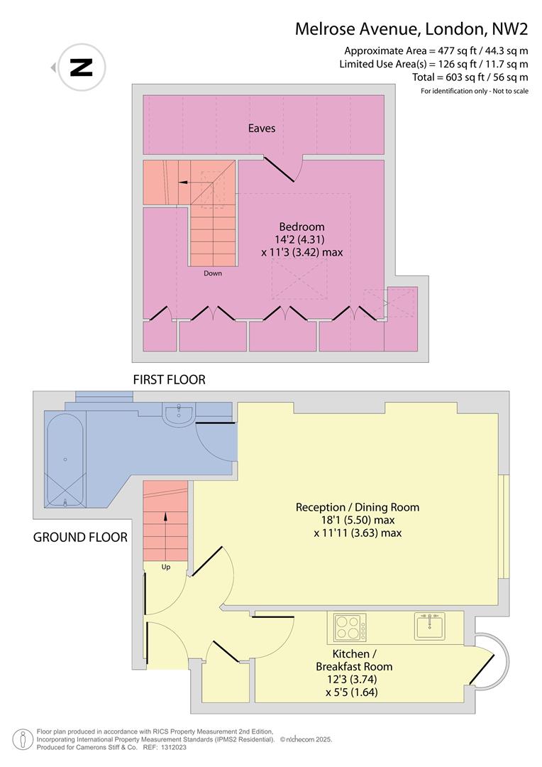 Melrose Avenue, London NW2, 1 bedroom flat for sale - 70541853 ...