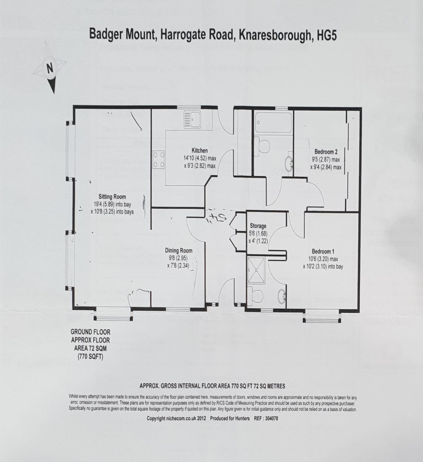 Free property report 13 Badger Mount, Harrogate Road, Knaresborough, HG5 8FE - Chimnie