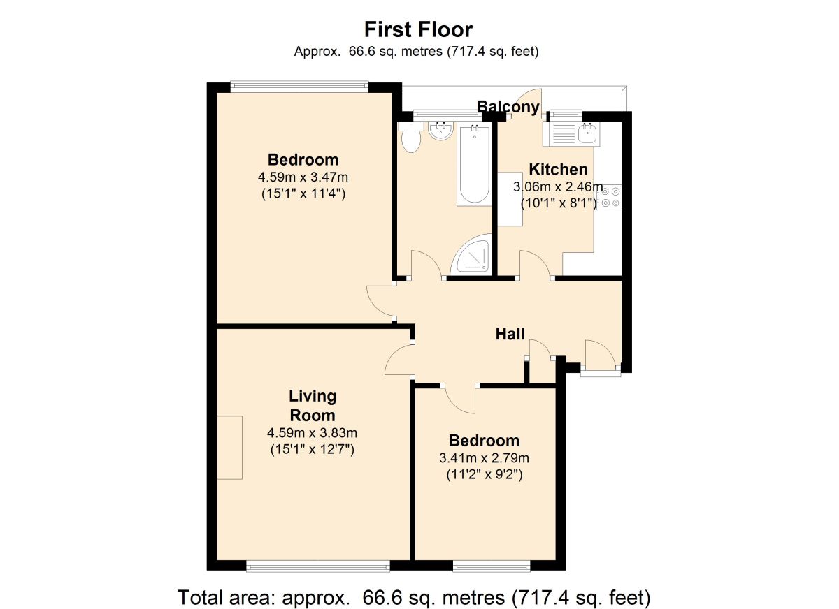 Free property report 9 Bolney Court, Portsmouth Road, Surbiton, KT6 4HX ...