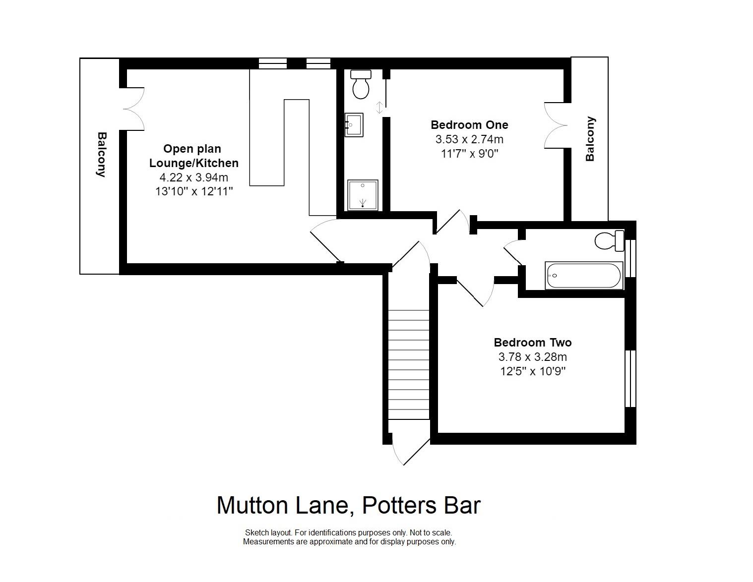 Mutton Lane, Potters Bar EN6, 2 bedroom flat for sale - 63407136 ...